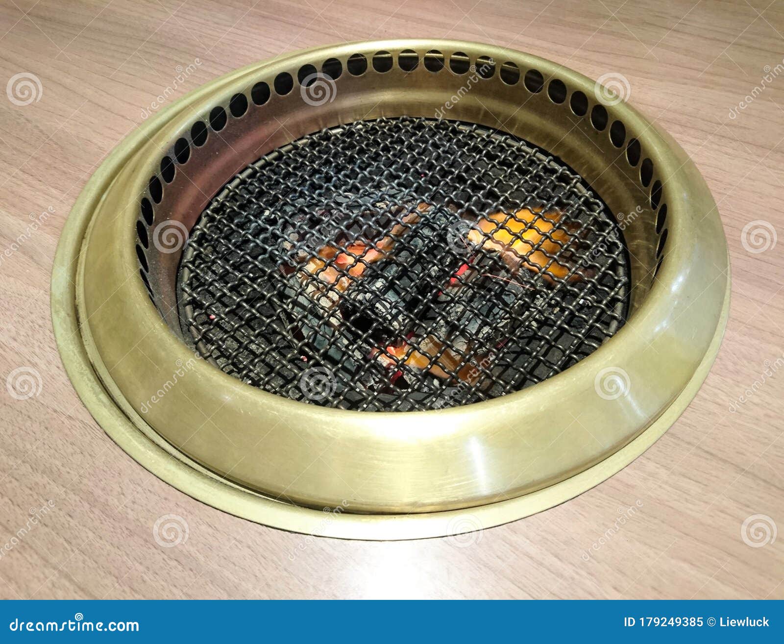 Circle Stove for Grill Food Stock Image - Image of lunch, barbecue ...