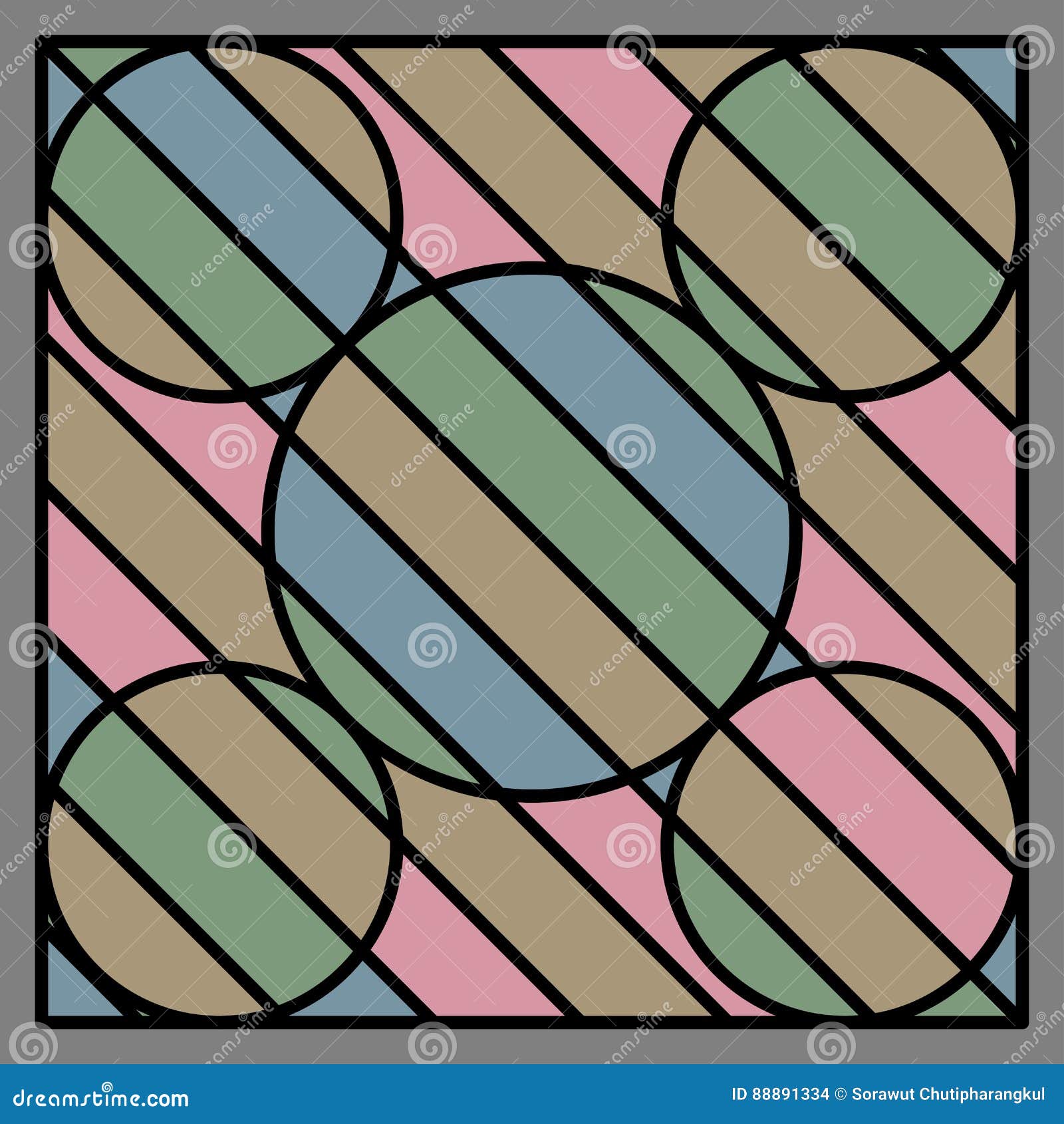 Circle Stripe And Black Line Shape Background Vector Illustration ...