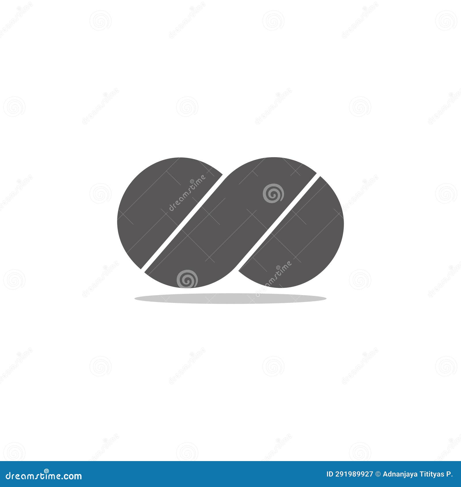 Circle Stripes Geometric Infinity Symbol Logo Vector Stock Vector ...