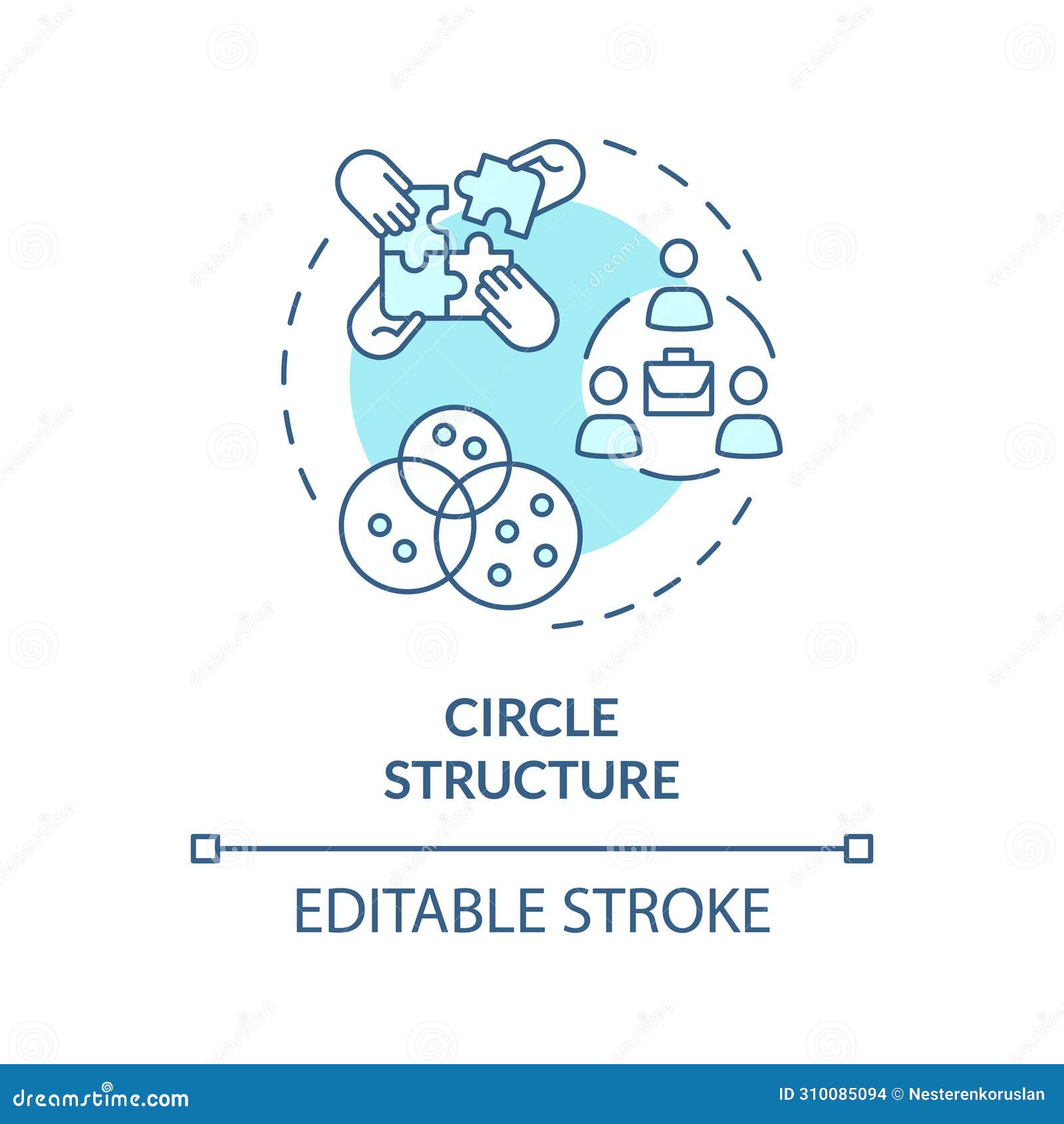 Circle Structure Soft Blue Concept Icon Stock Vector - Illustration of ...