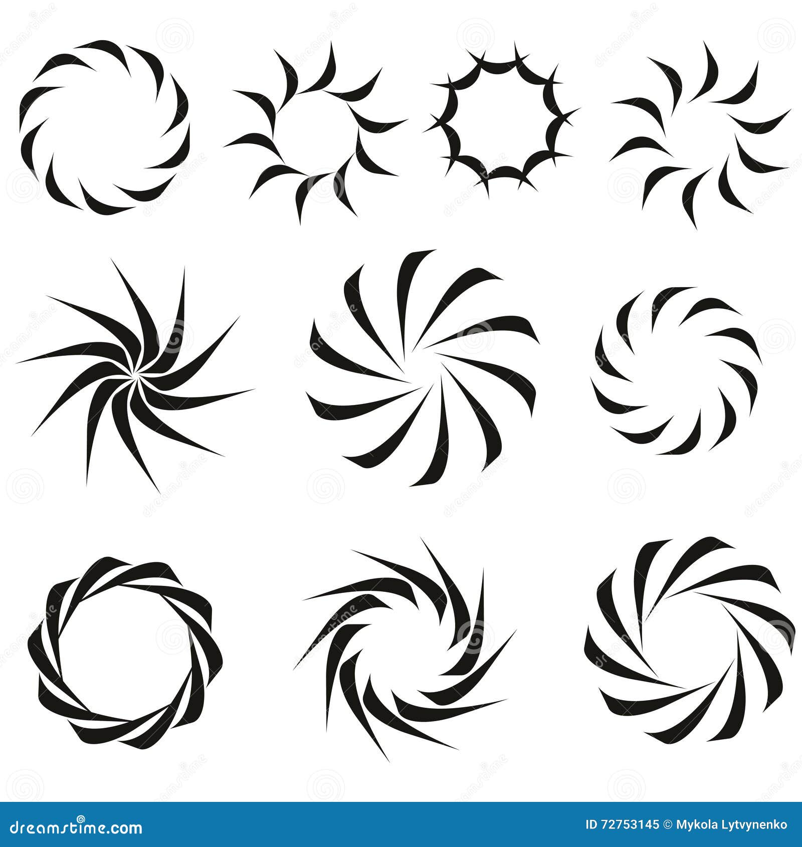 Circle, Style, Border, Graphic, Design, Decor, Set, Decoration, Stock ...