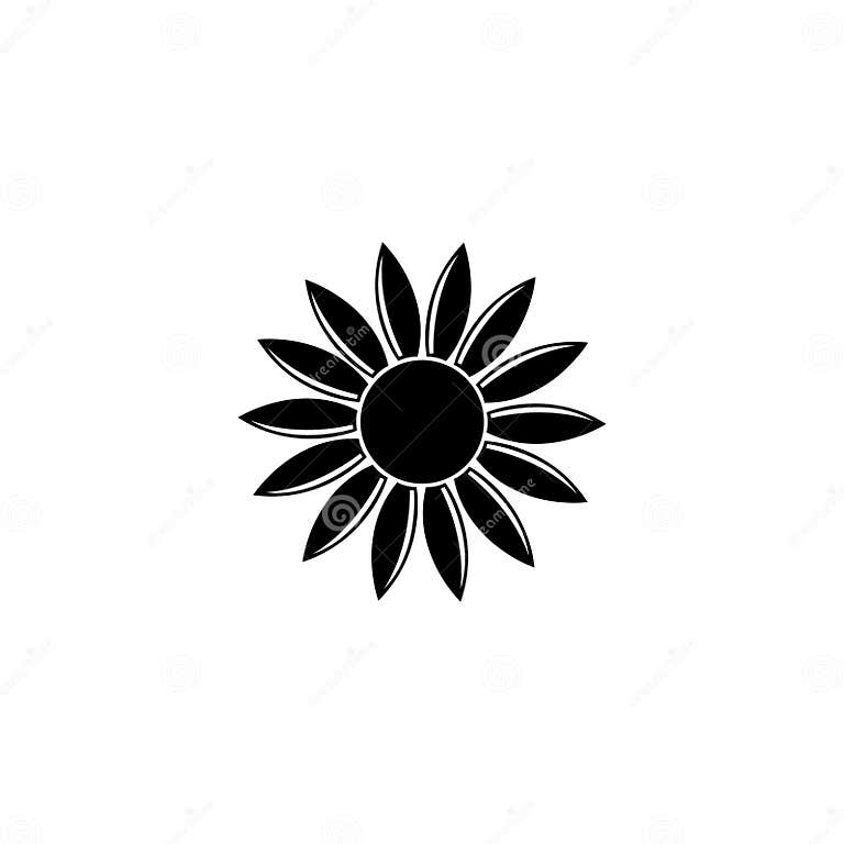 Circle Sun Flower Design Illustration Pattern Vector Stock Vector ...