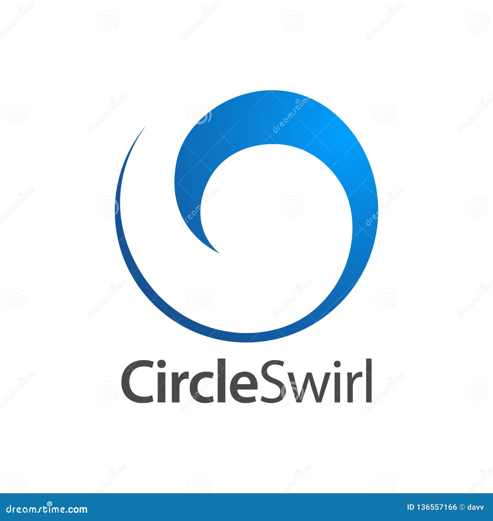 Circle Swirl Logo Concept Design. Symbol Graphic Template Element Stock ...