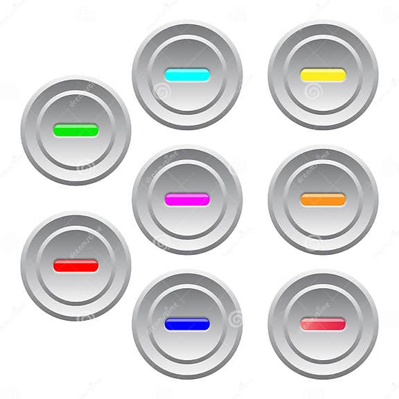 Circle Switch Led on Off Button Electricity Website Background Template ...