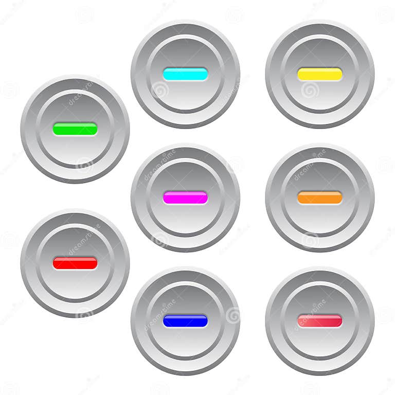 Circle Switch Led on Off Button Electricity Website Background Template ...