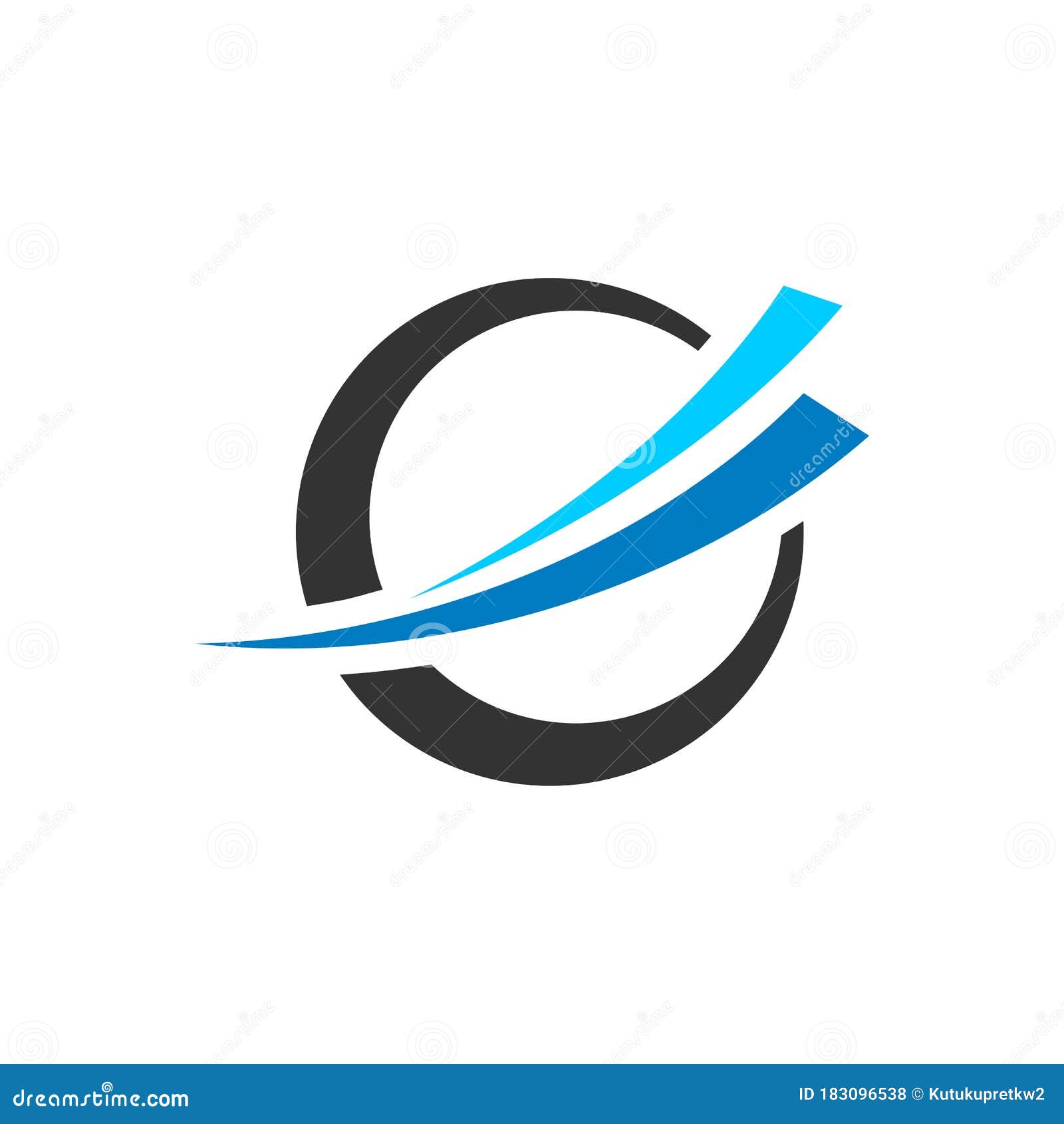 Circle and Swoosh Logo Template Illustration Design. Vector EPS 10 ...