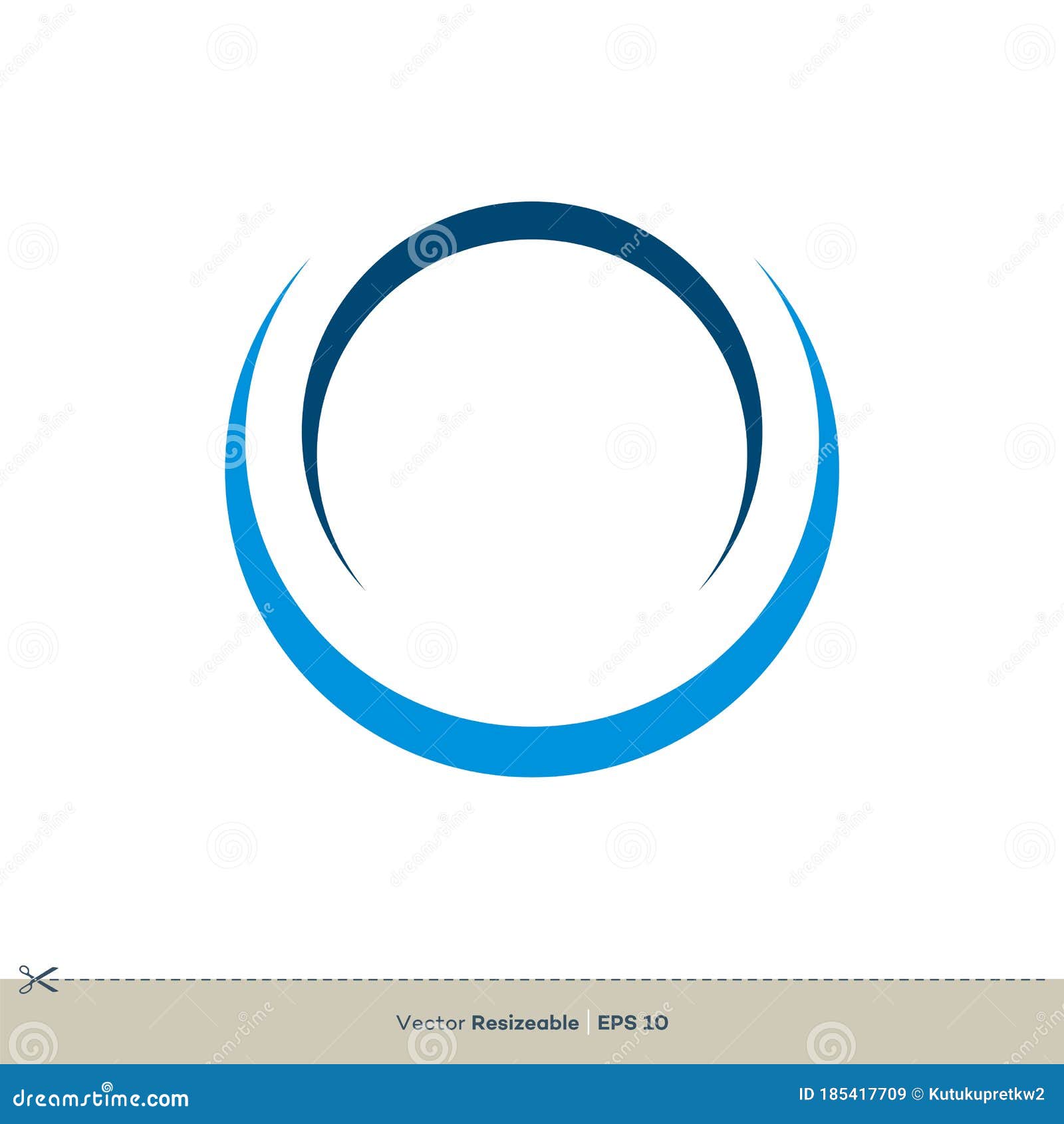 Circle Swoosh Vector Logo Template Illustration Design. Vector EPS 10 ...