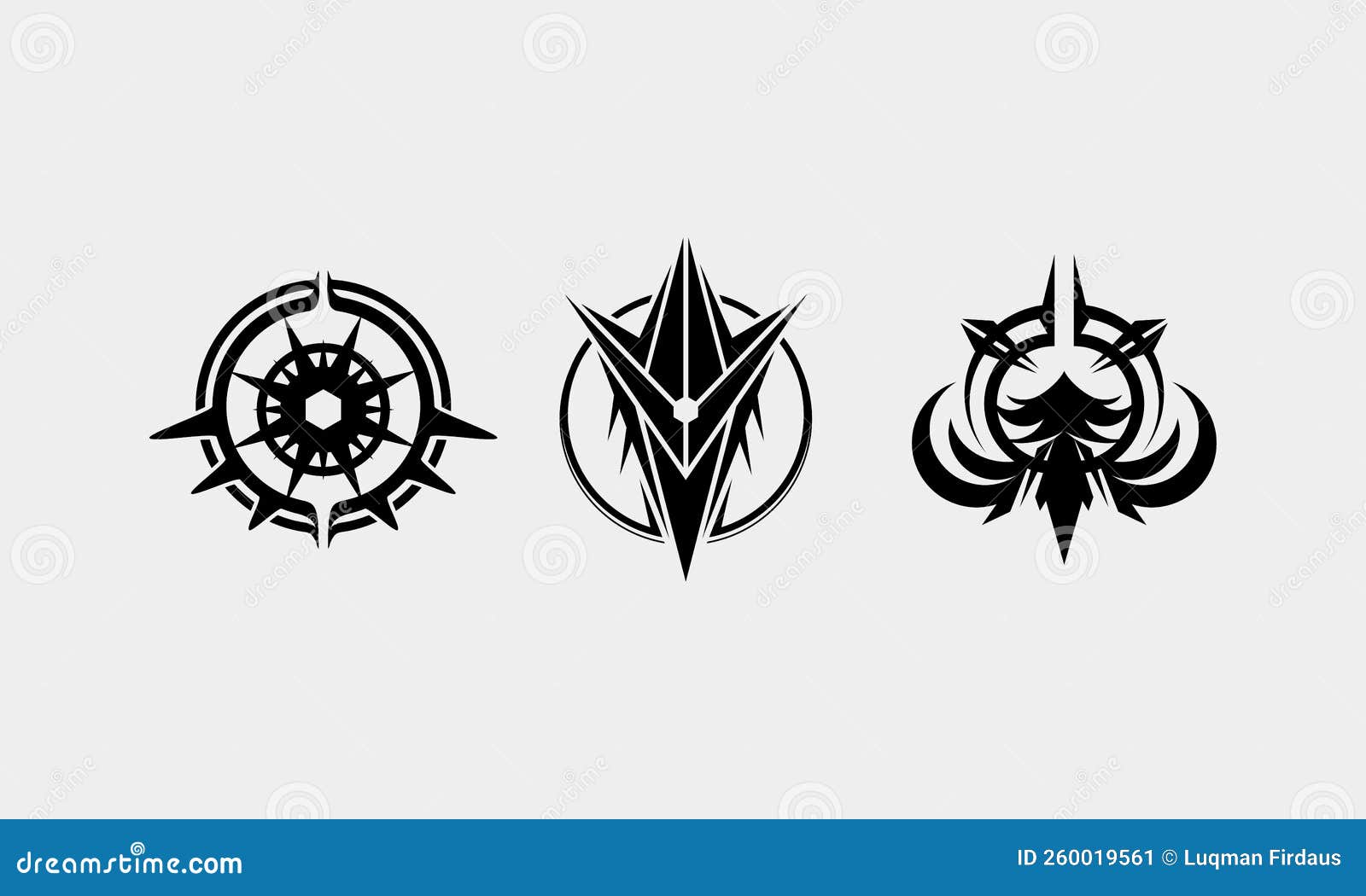 Circle Symbol Arrow Interface Games Vector Set Wings Editable Stock ...