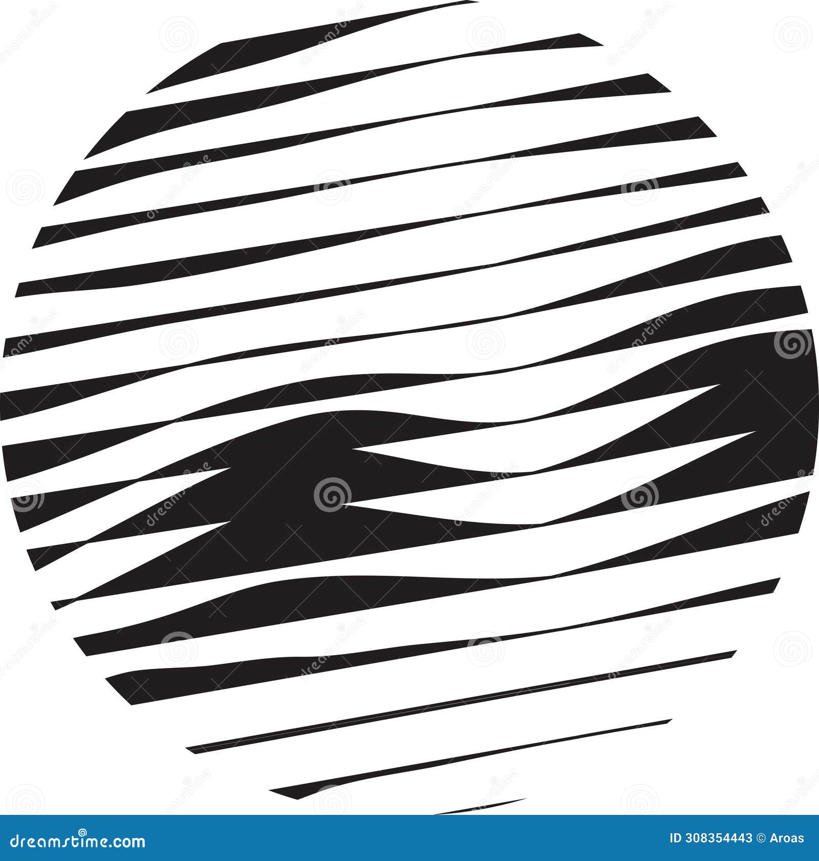 Circle Symbol with Stripe Motion Line Logo Stock Vector - Illustration ...