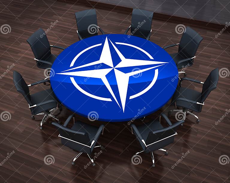 Circle table NATO stock illustration. Illustration of meeting - 63503657