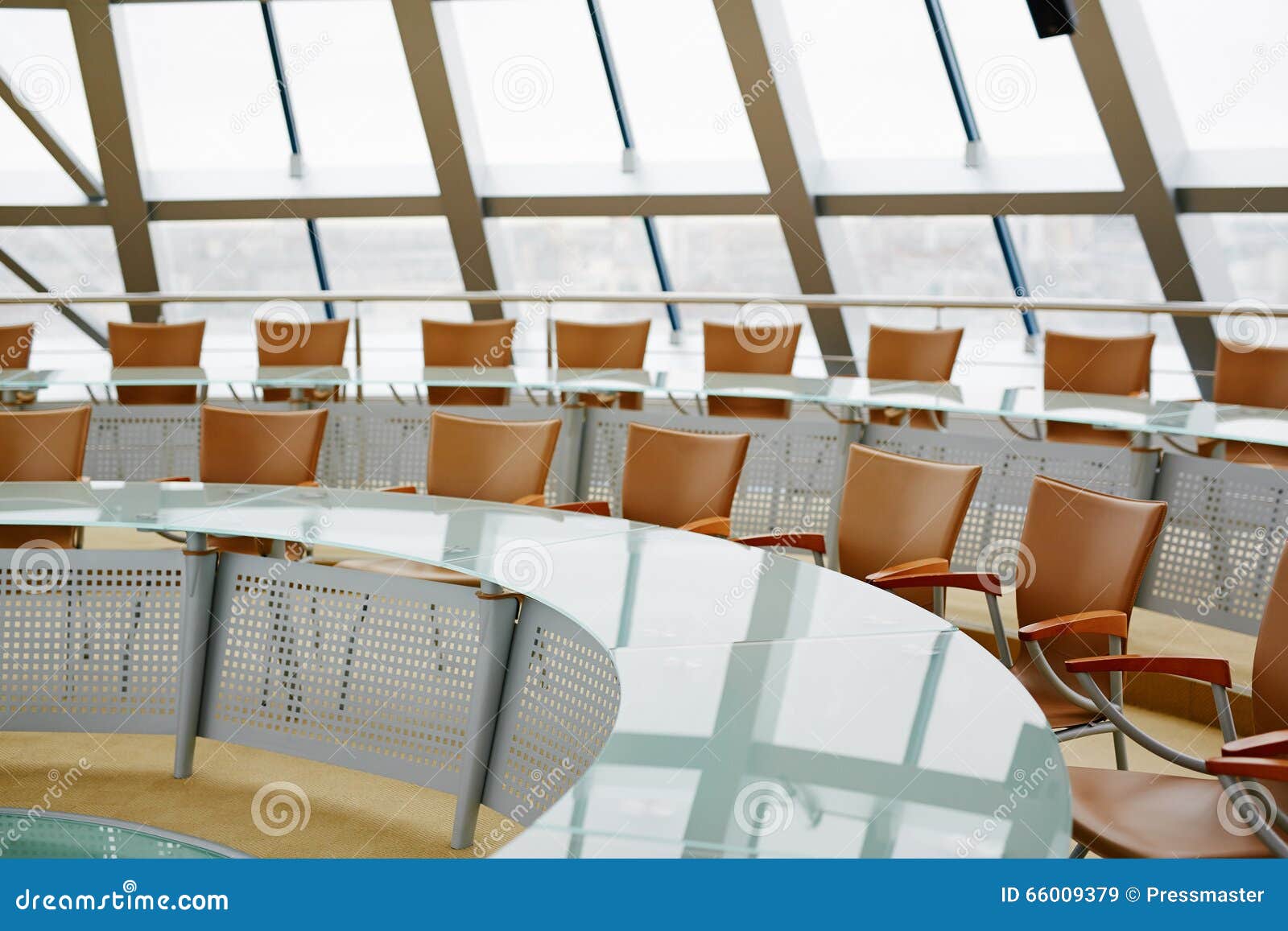 Circle tables and chairs stock image. Image of group - 66009379