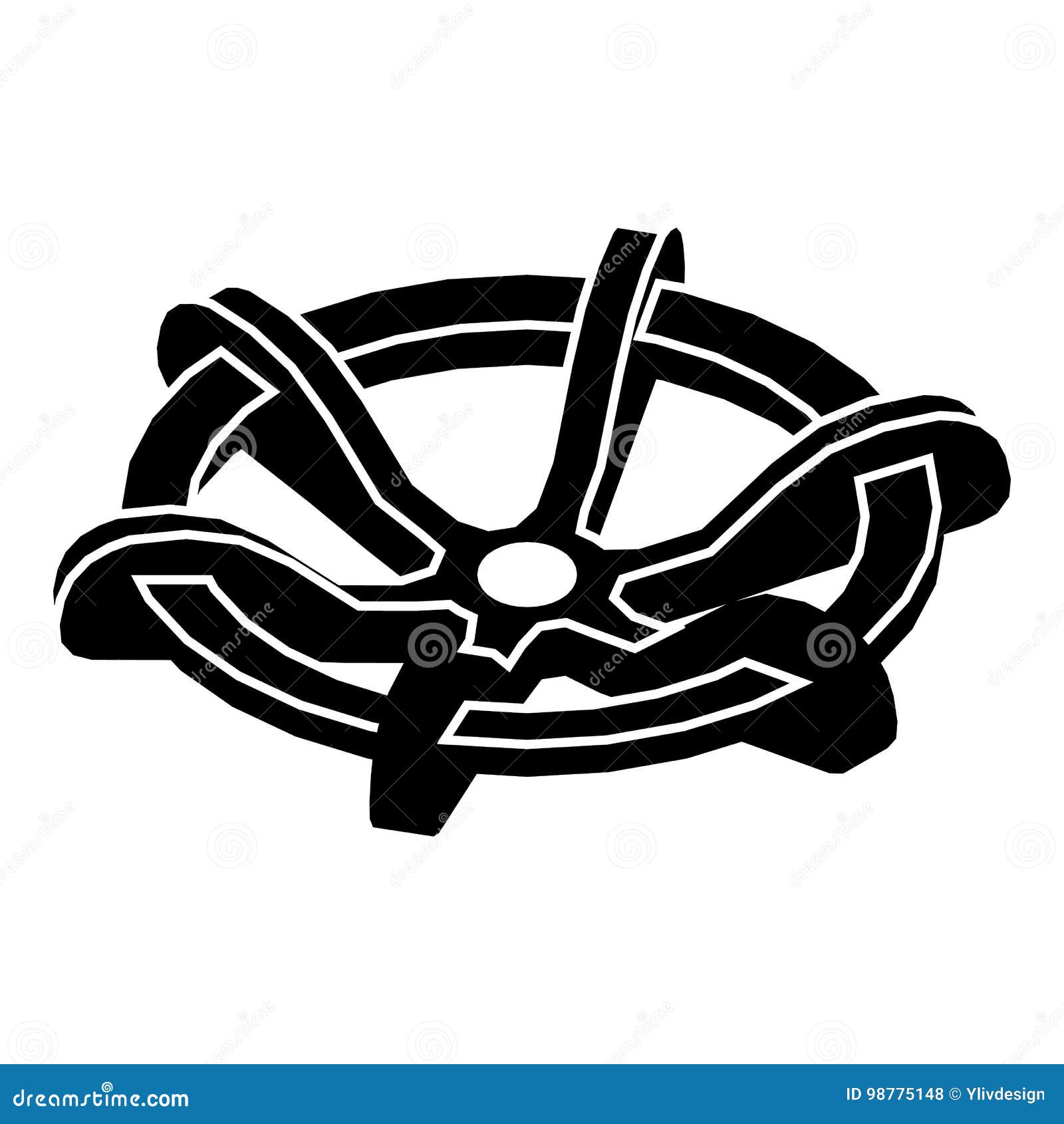 Circle Tap Gas Icon, Simple Black Style Stock Vector - Illustration of ...