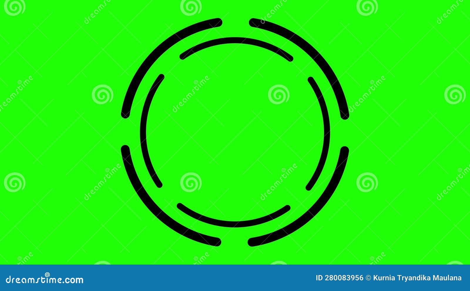 Circle Target Object Position Center Greenscreen Motion Animation Stock ...