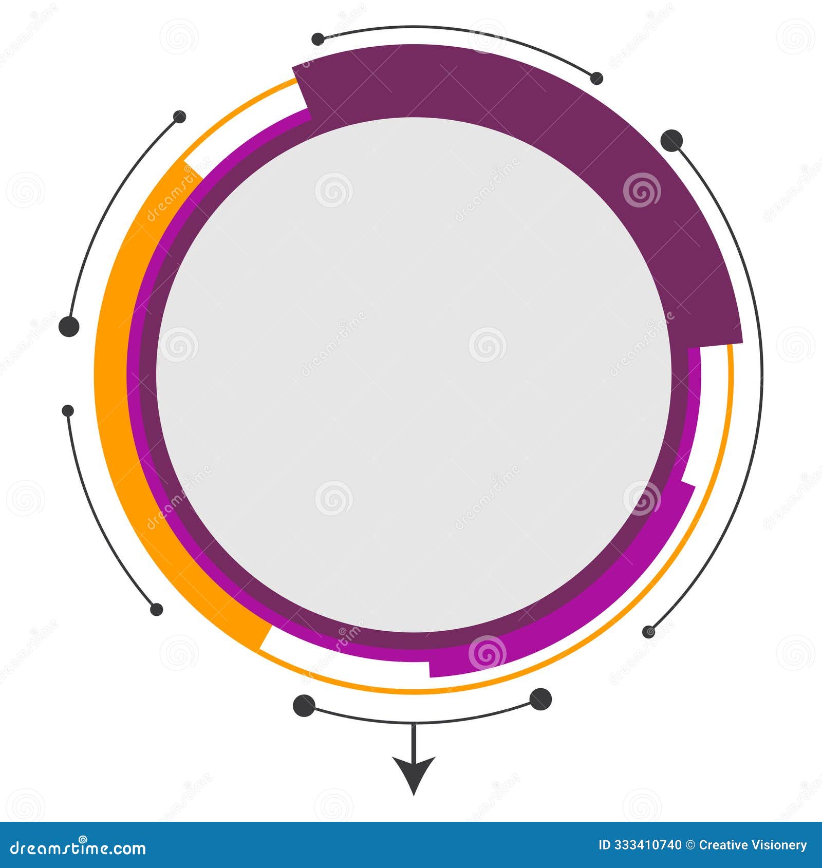 Circle Tech Logo .circle Round Flow Shape Modern Icon For Construction ...