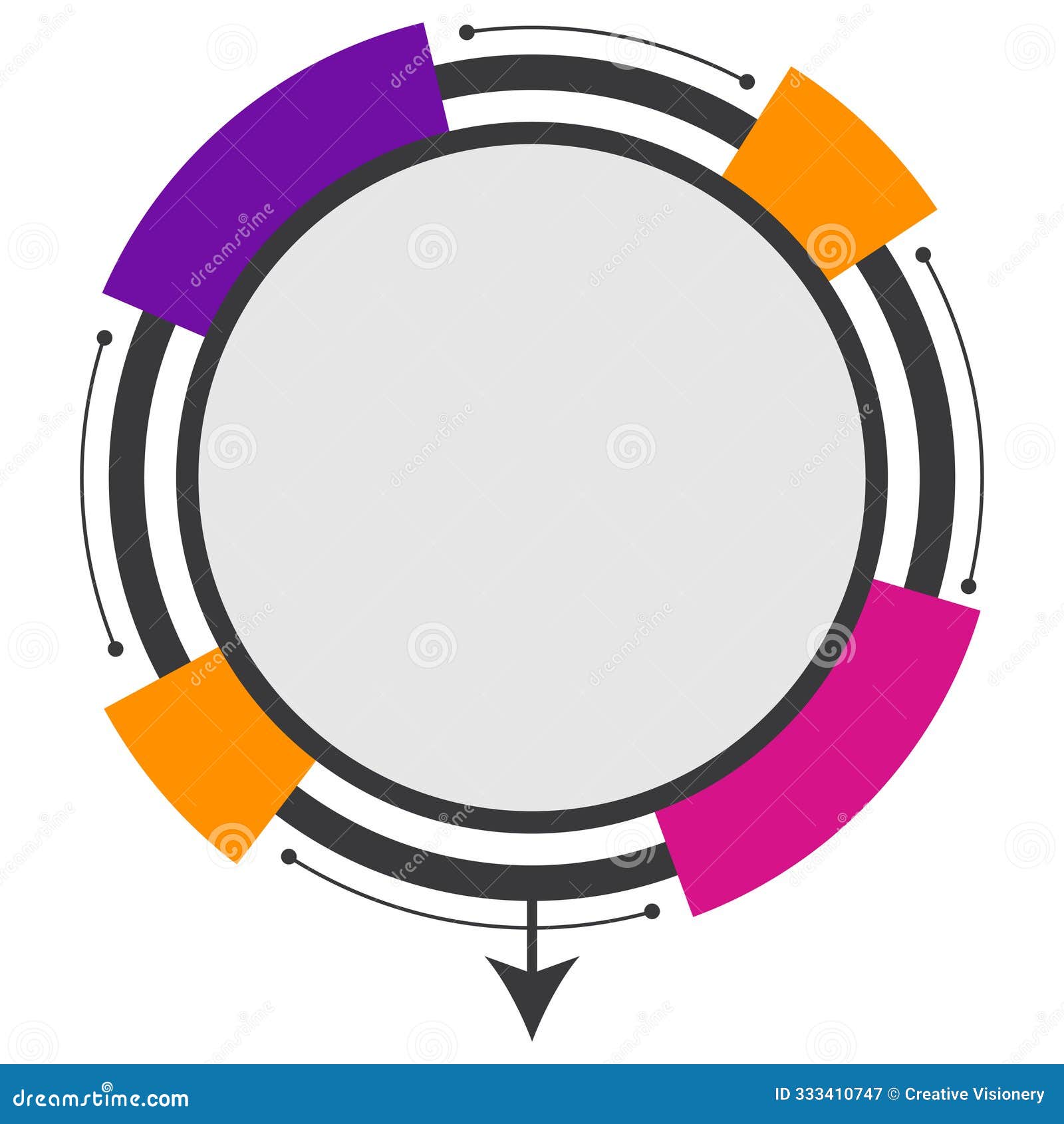 Tech Infographic Design With Colorful Lcd Displays Cartoon Vector ...