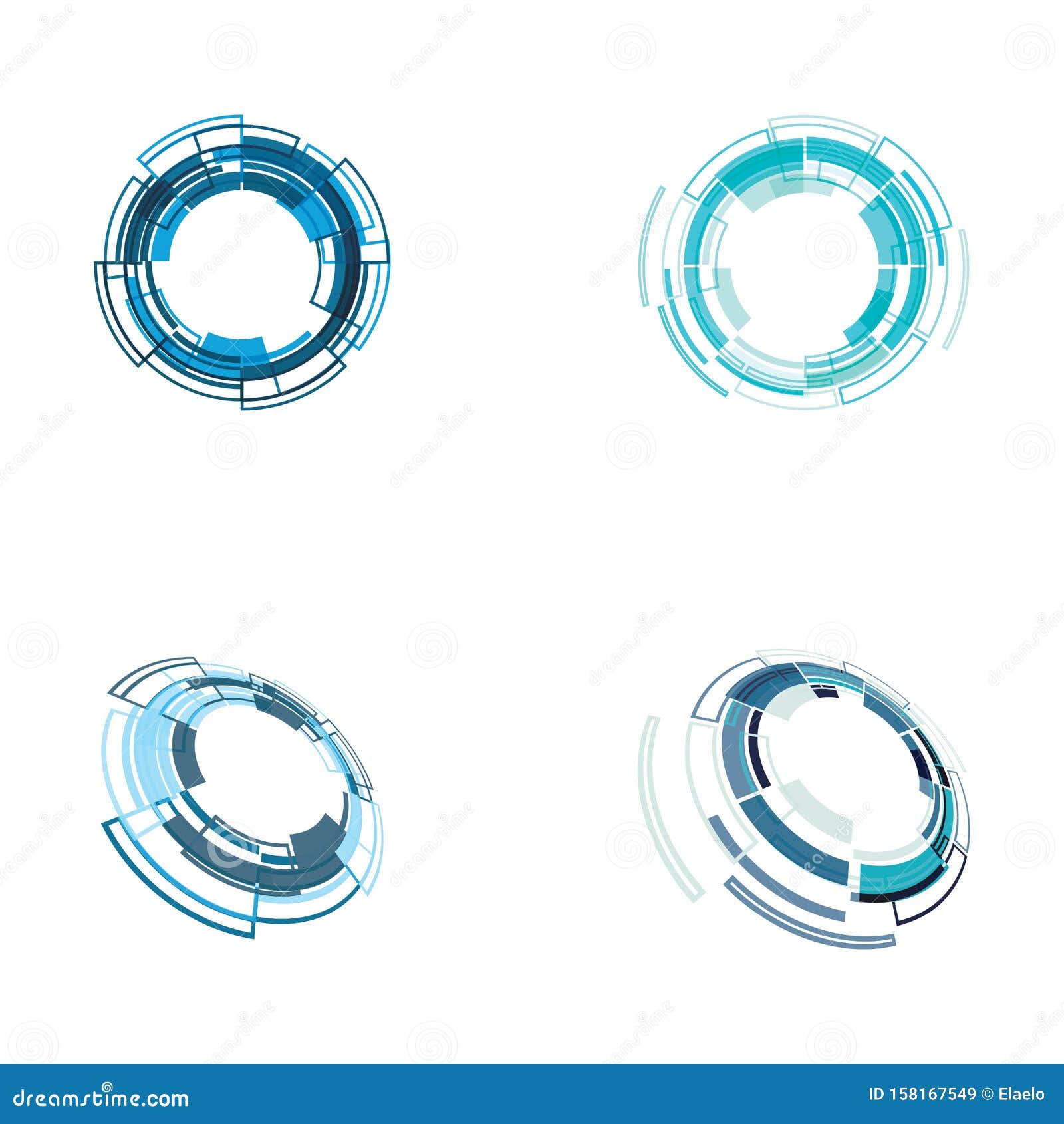 Circle Techno Vector Icon Design Stock Vector - Illustration of ...