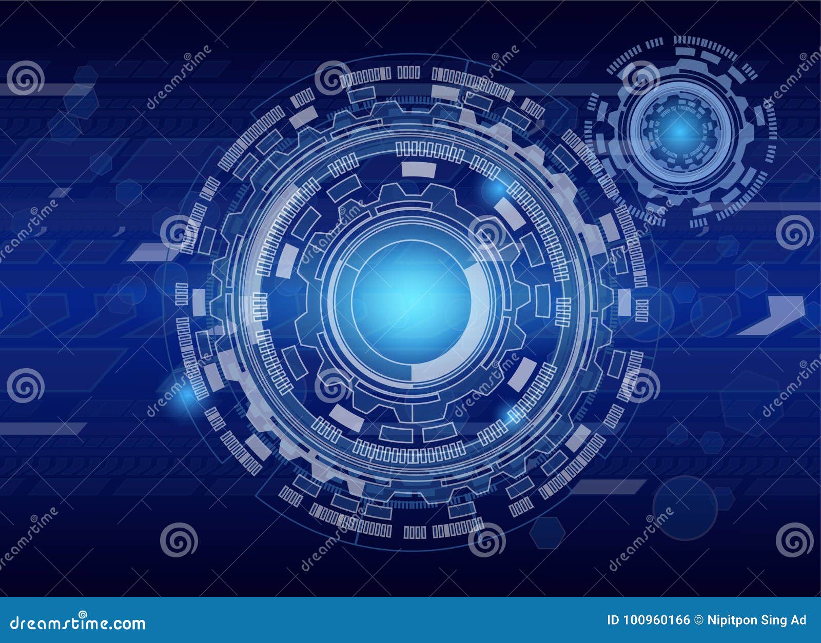 Circle and Technology Background, Abstract Technology Concept Ba Stock ...