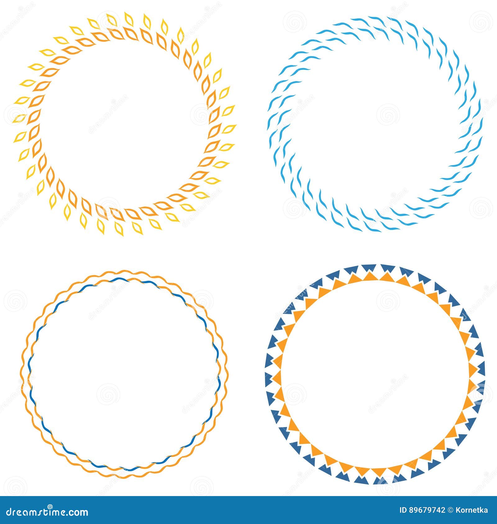 Circle template badge. stock illustration. Illustration of light - 89679742