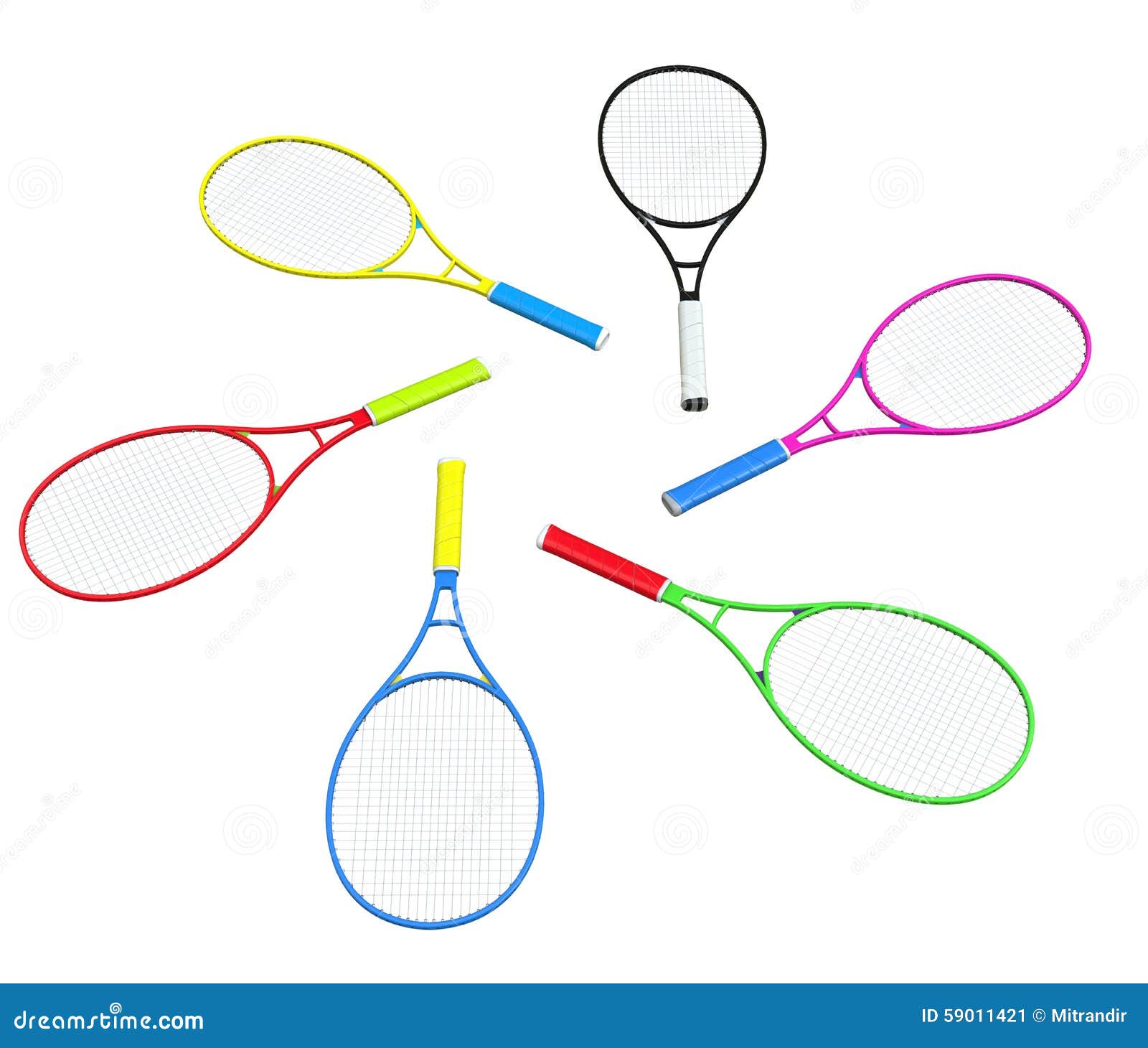 Circle of tennis racquets stock image. Image of serve - 59011421