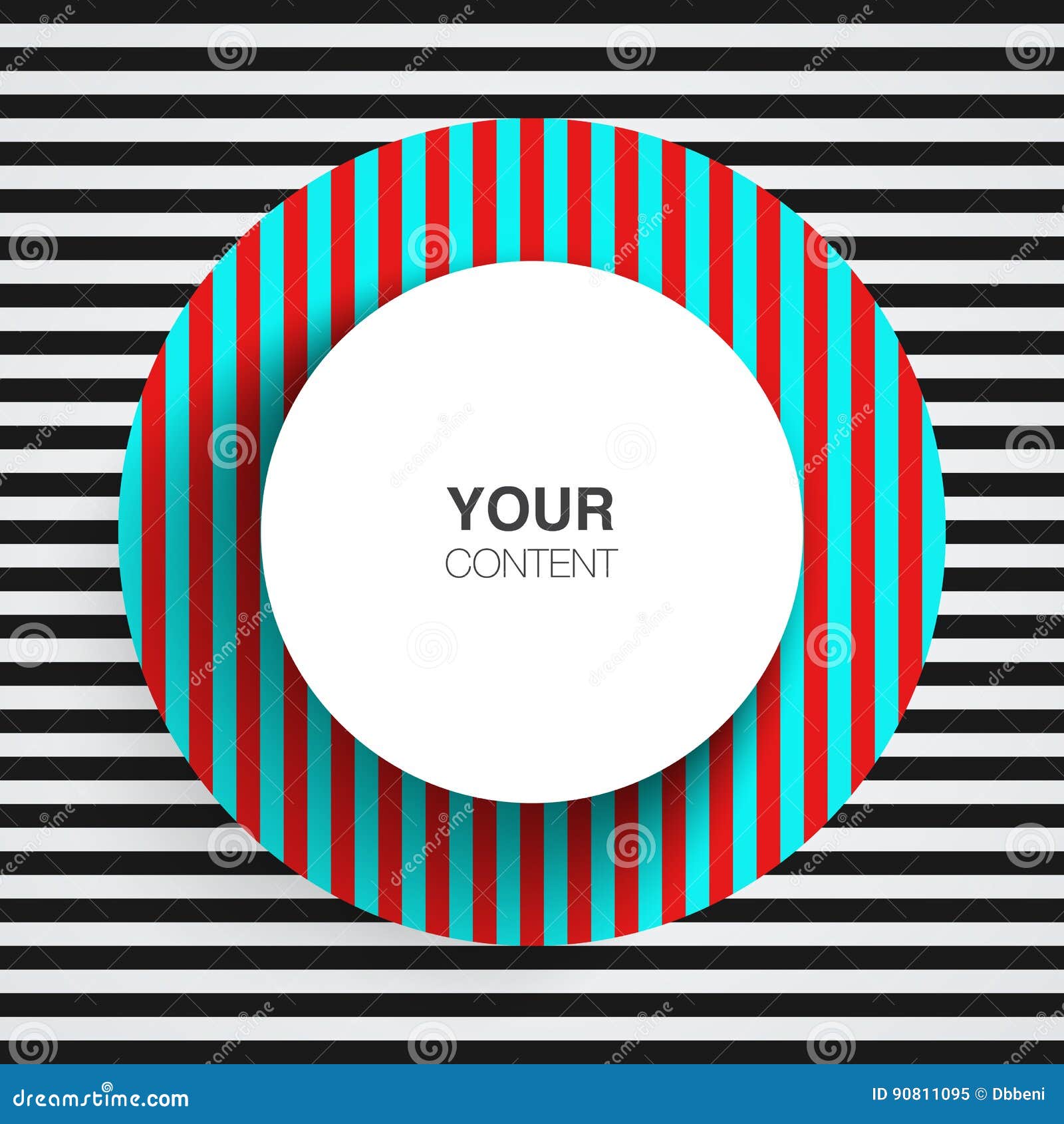 Circle Text Box Design For Your Content Cartoon Vector | CartoonDealer ...