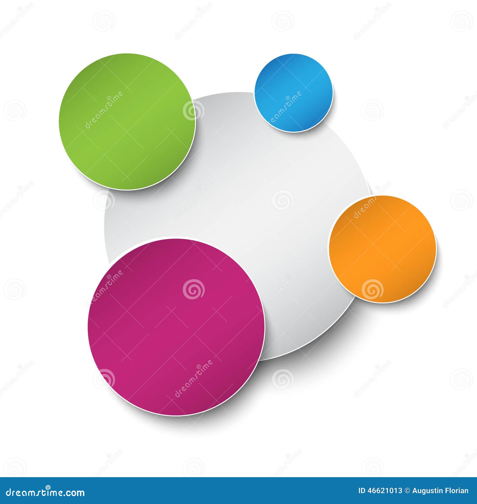 Circle Text Box Design For Your Content Vector Illustration ...