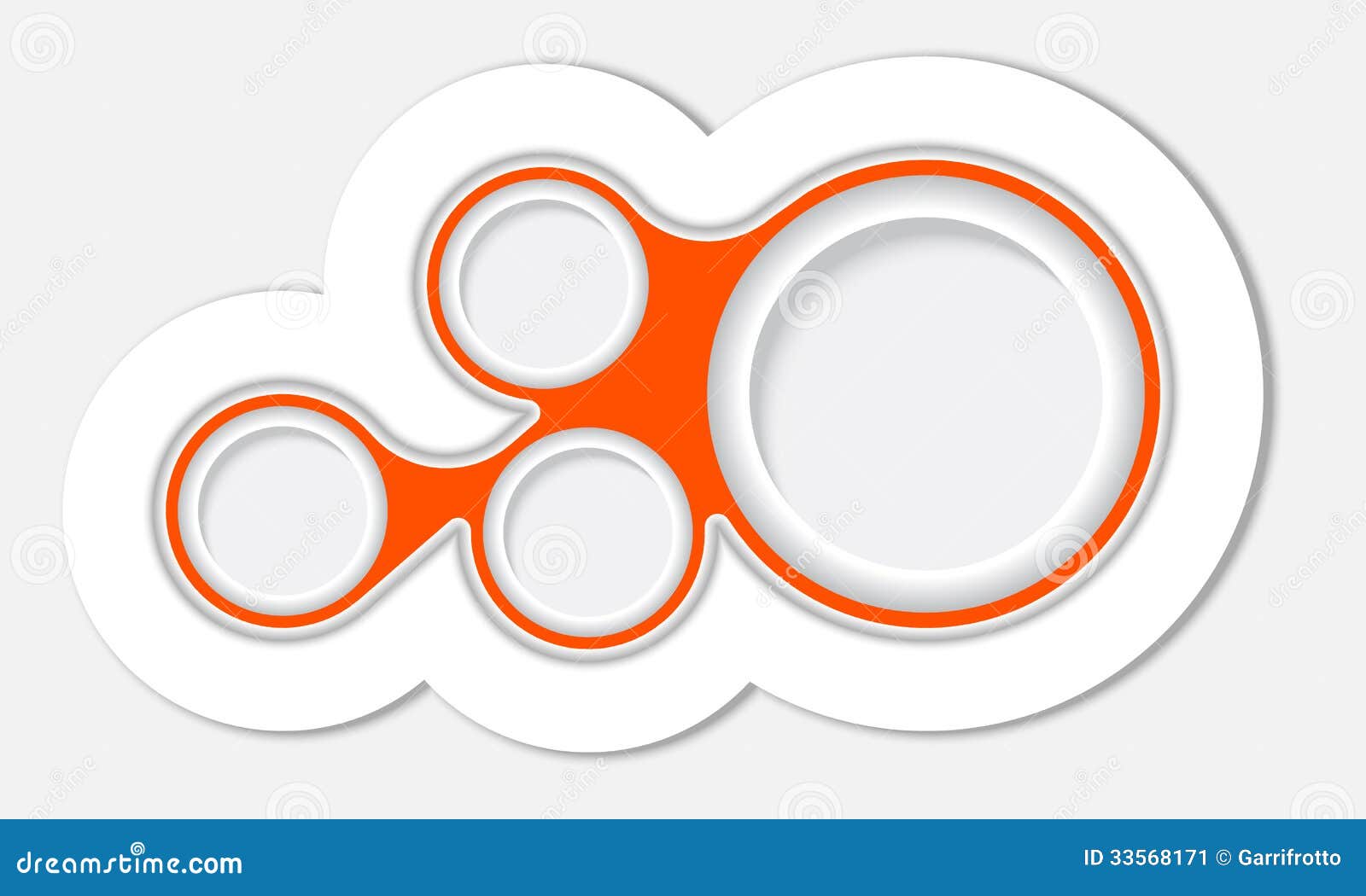 Circle Text Box Design For Your Content Vector Illustration ...