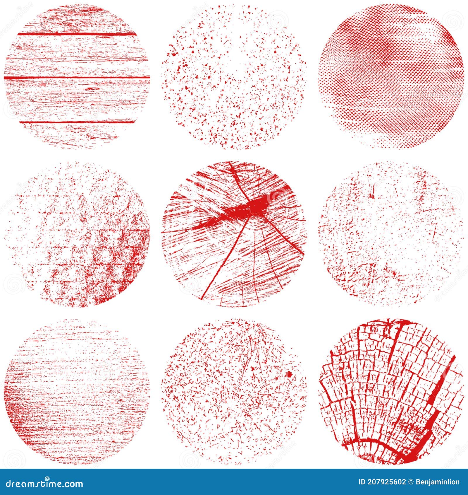 Circle Texture Set 00 stock illustration. Illustration of shape - 207925602