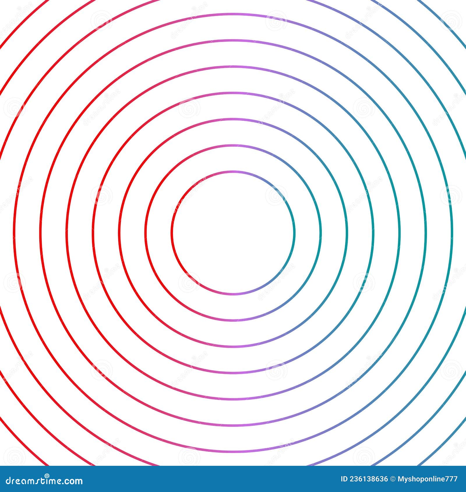 Circle Theme on Square Frame Over White Background Stock Illustration ...