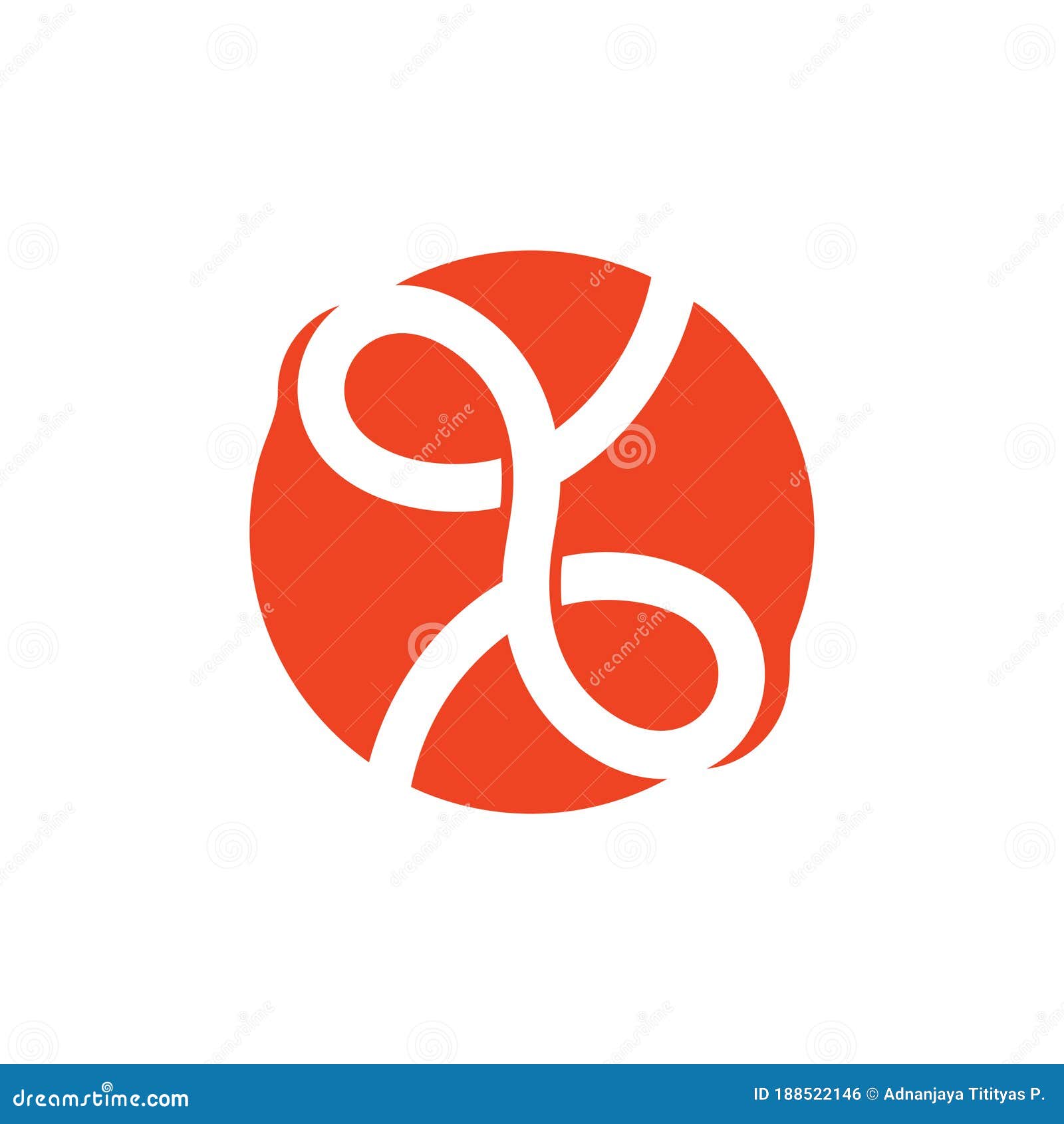 Circle Thread Knot Design Logo Vector Stock Vector - Illustration of ...