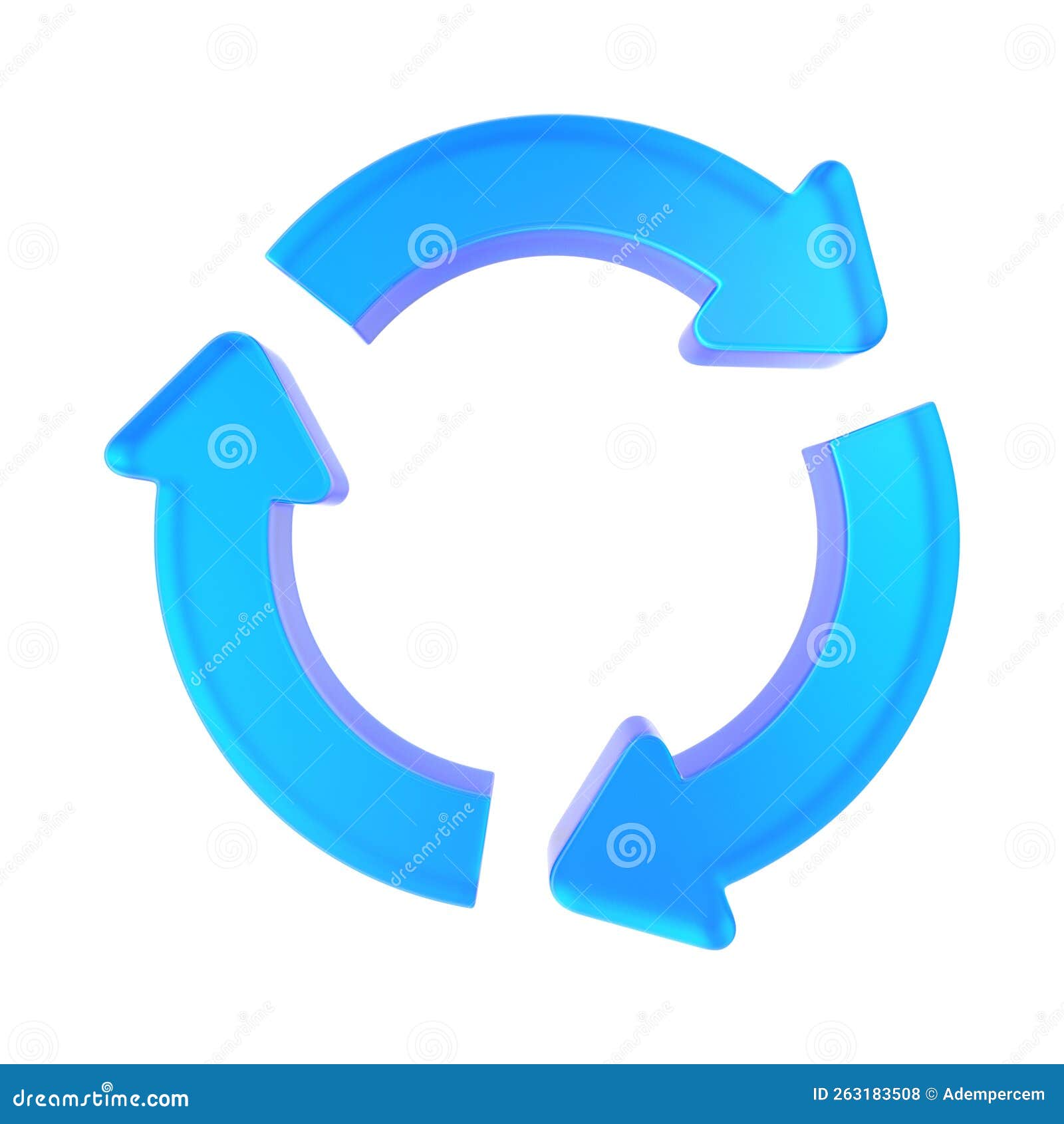 Circle Three Arrows stock illustration. Illustration of arrow - 263183508