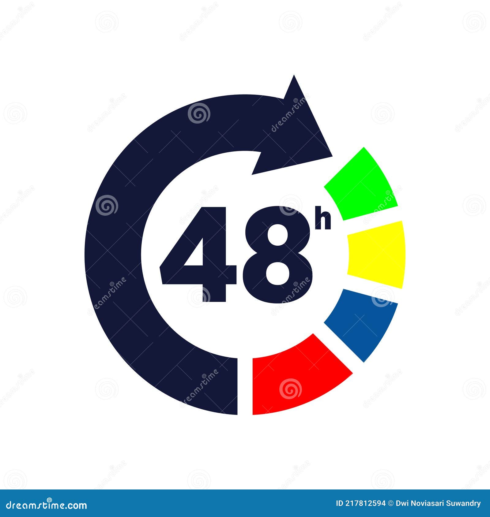 Circle Time Process Logo Vector Symbol Stock Vector - Illustration of ...