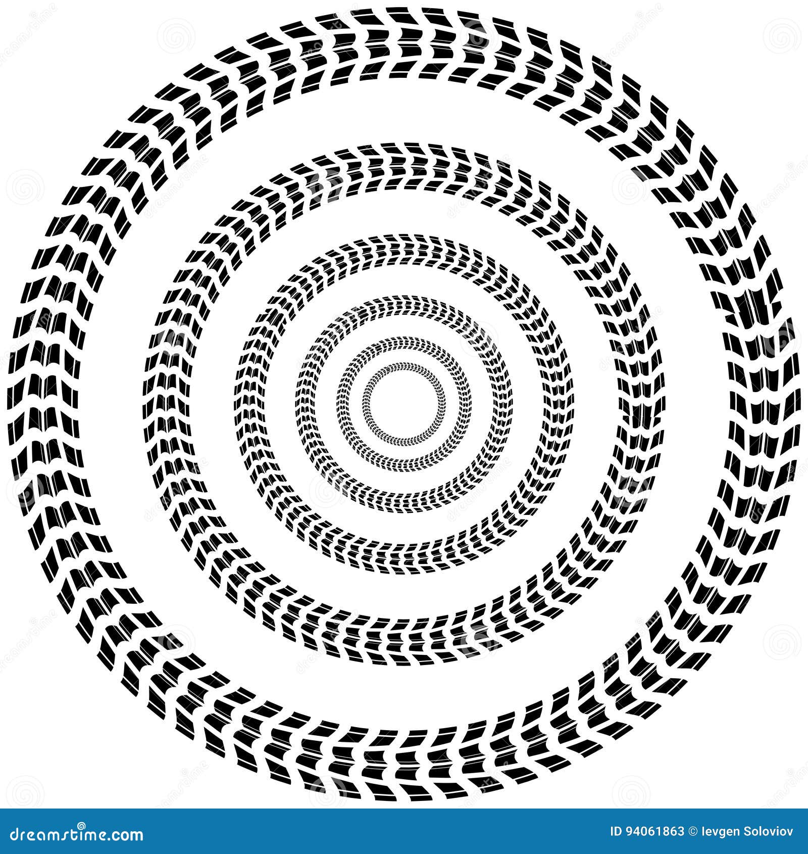 Circle Tire Track Background Stock Vector - Illustration of ...