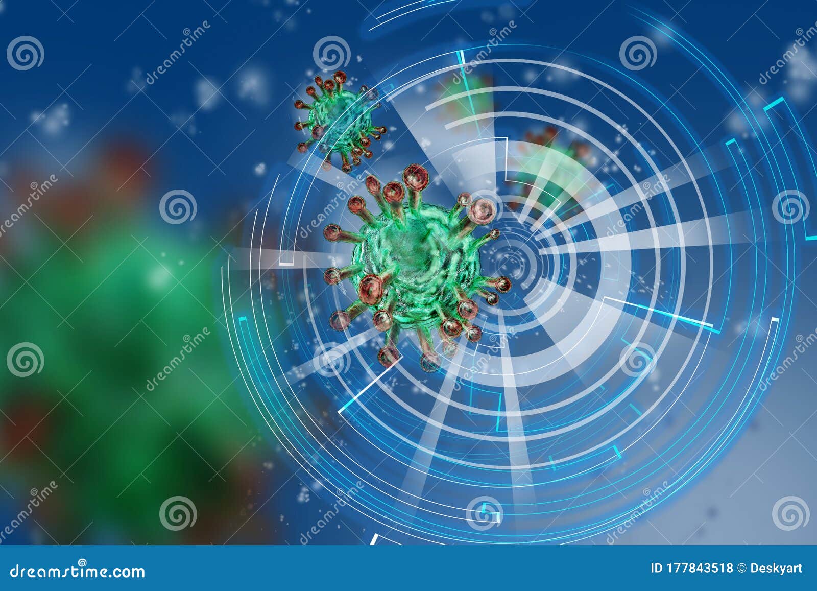 Circle To the Target Point of Increased Virus Spread. Influenza Virus ...