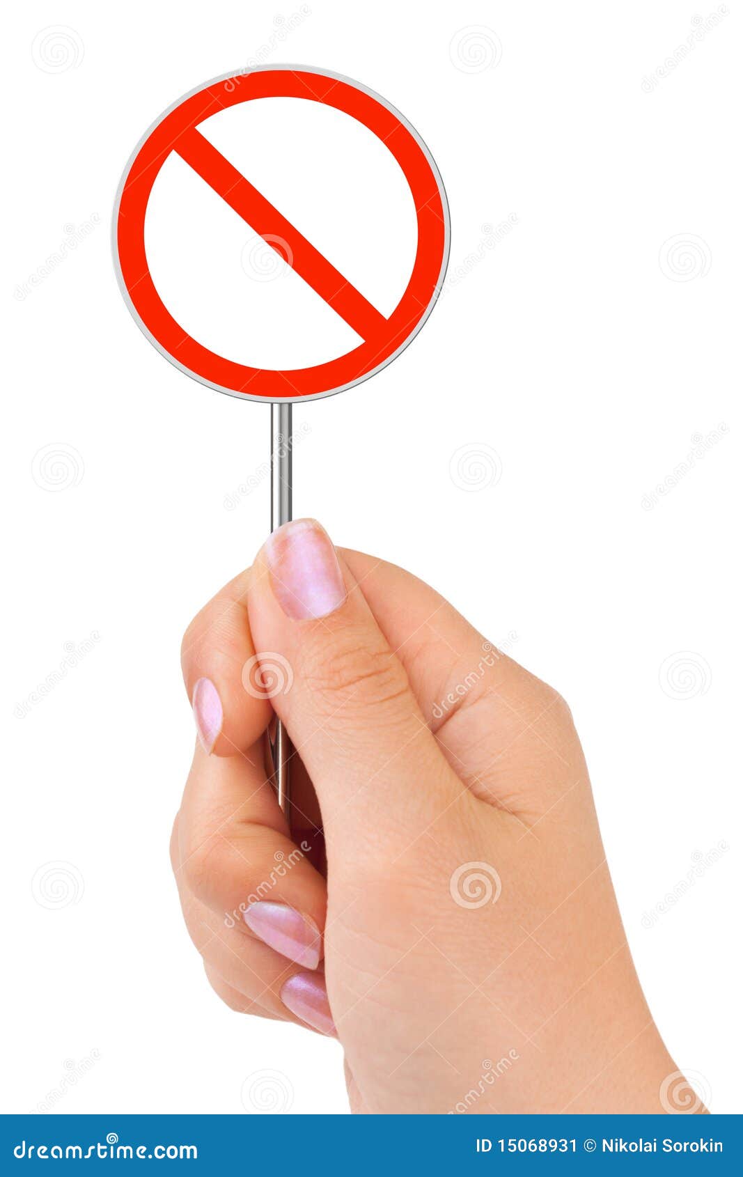 Circle Traffic Sign in Hand Stock Image - Image of background, advice ...