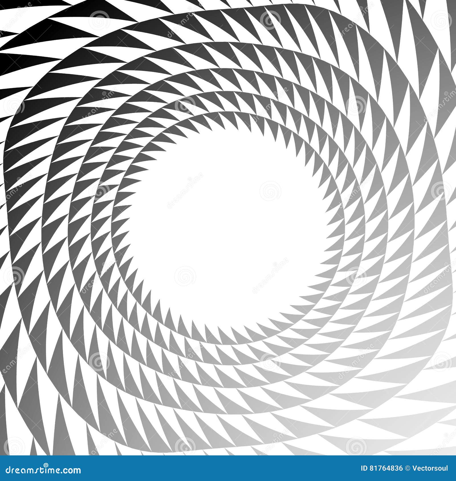 Circle with Triangle Pattern - Textured Circular Element with Tr Stock ...