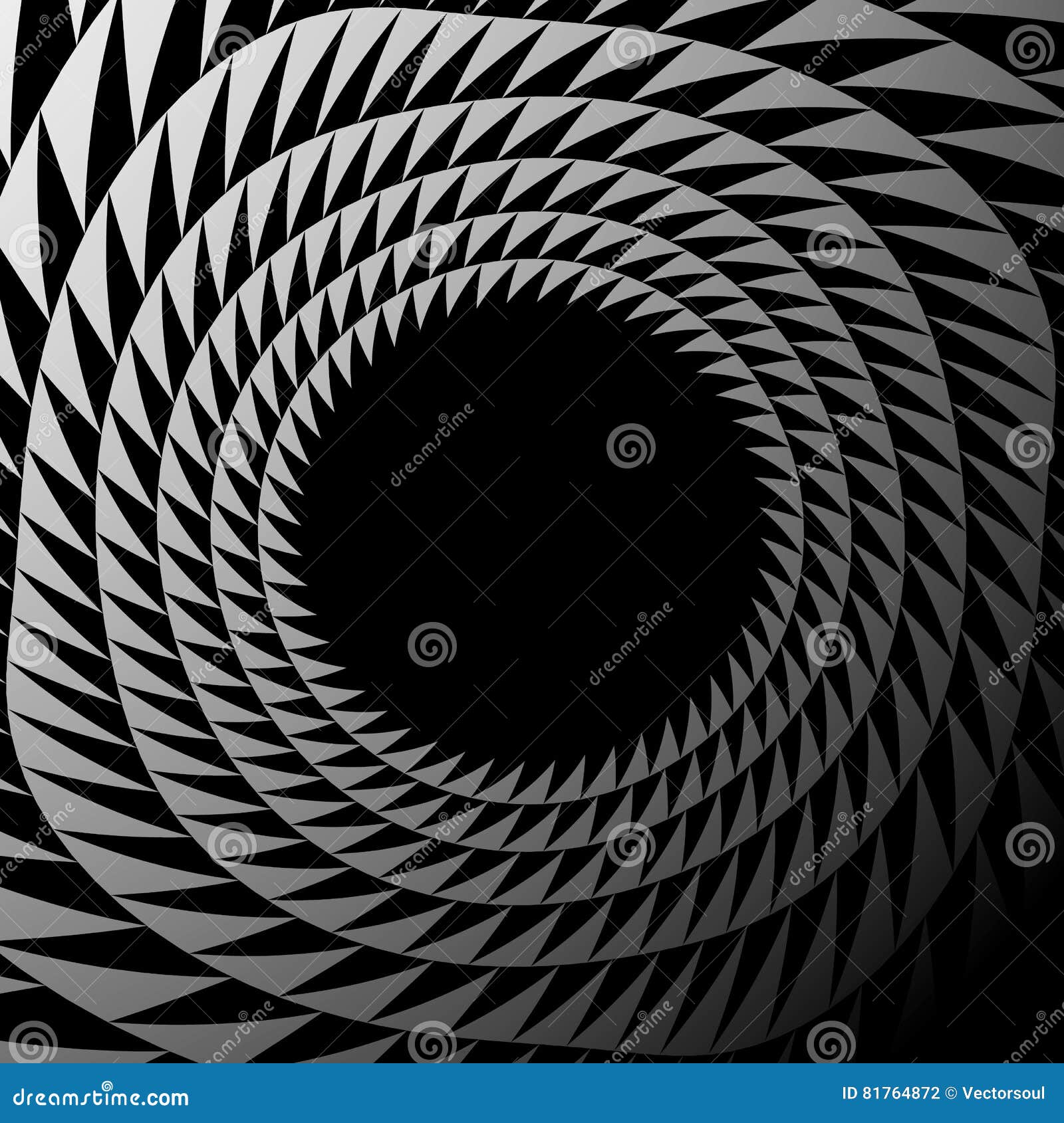 Circle with Triangle Pattern - Textured Circular Element with Tr Stock ...