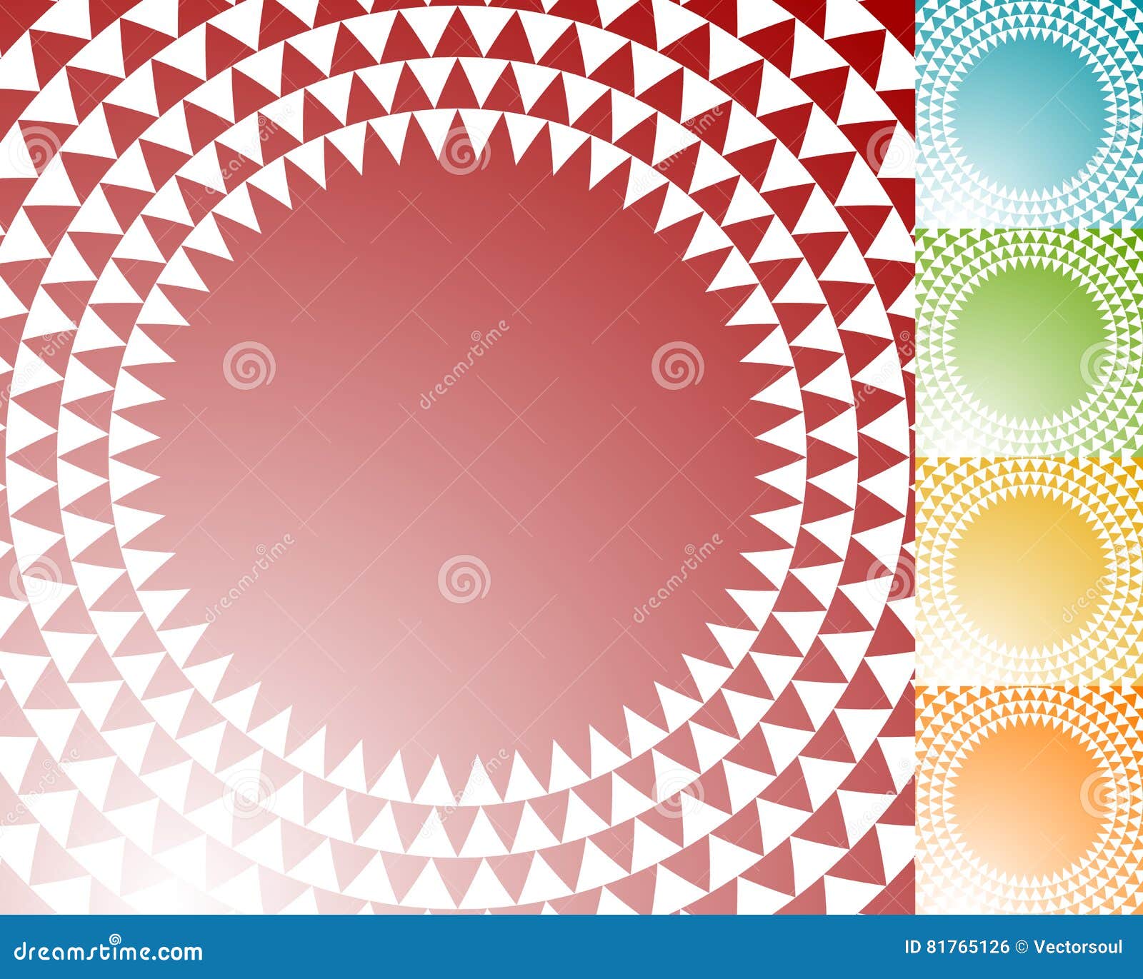 Circle with Triangle Pattern - Textured Circular Element with Tr Stock ...