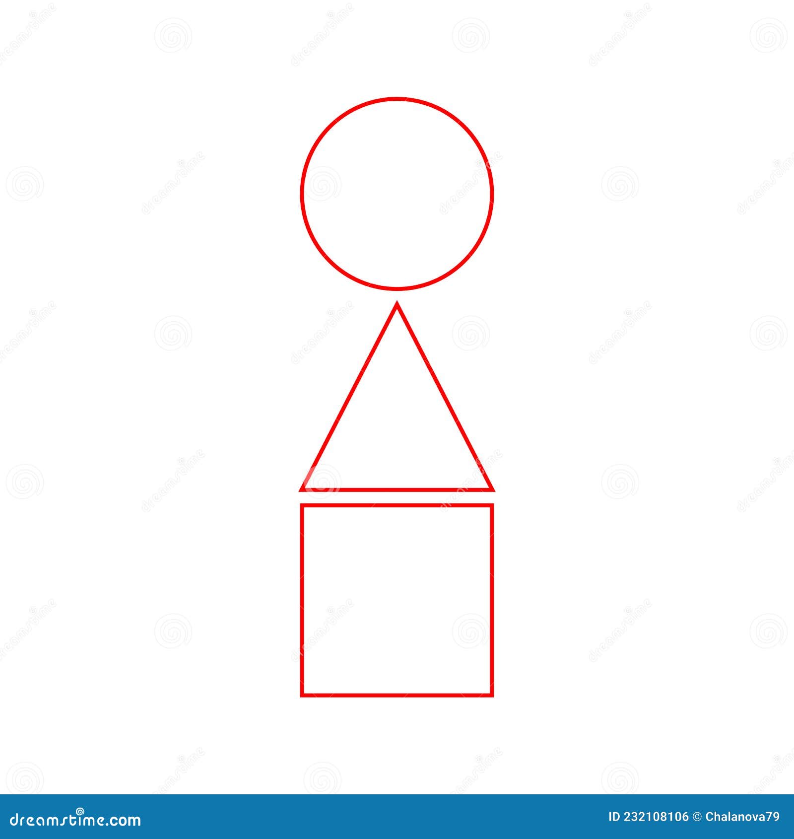 Circle Triangle Square Icon Logo Symbol Background Vector Illustration ...