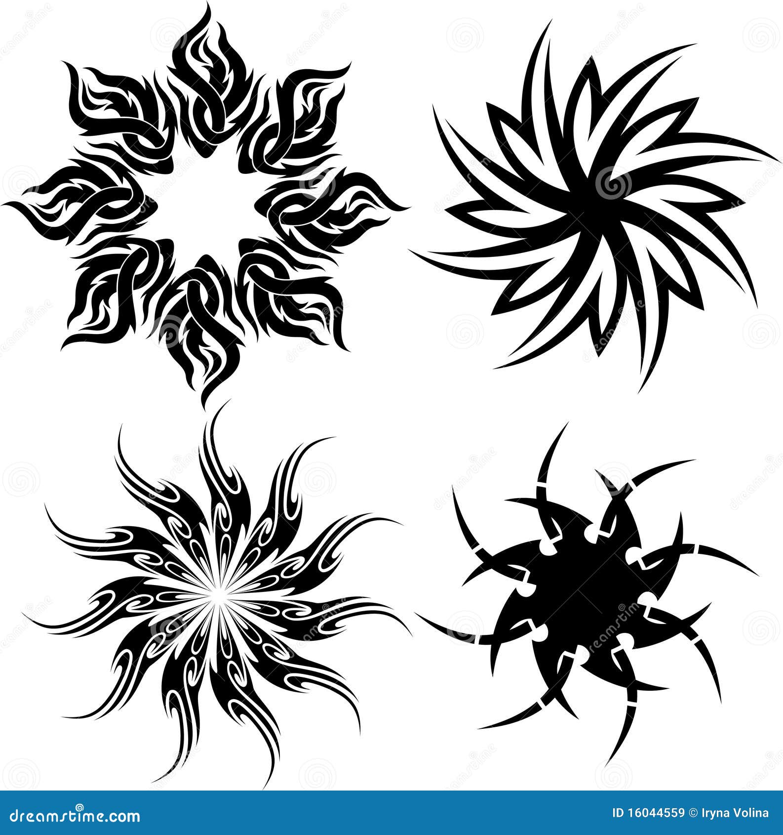 Circle tribal tattoo stock vector. Illustration of style - 16044559