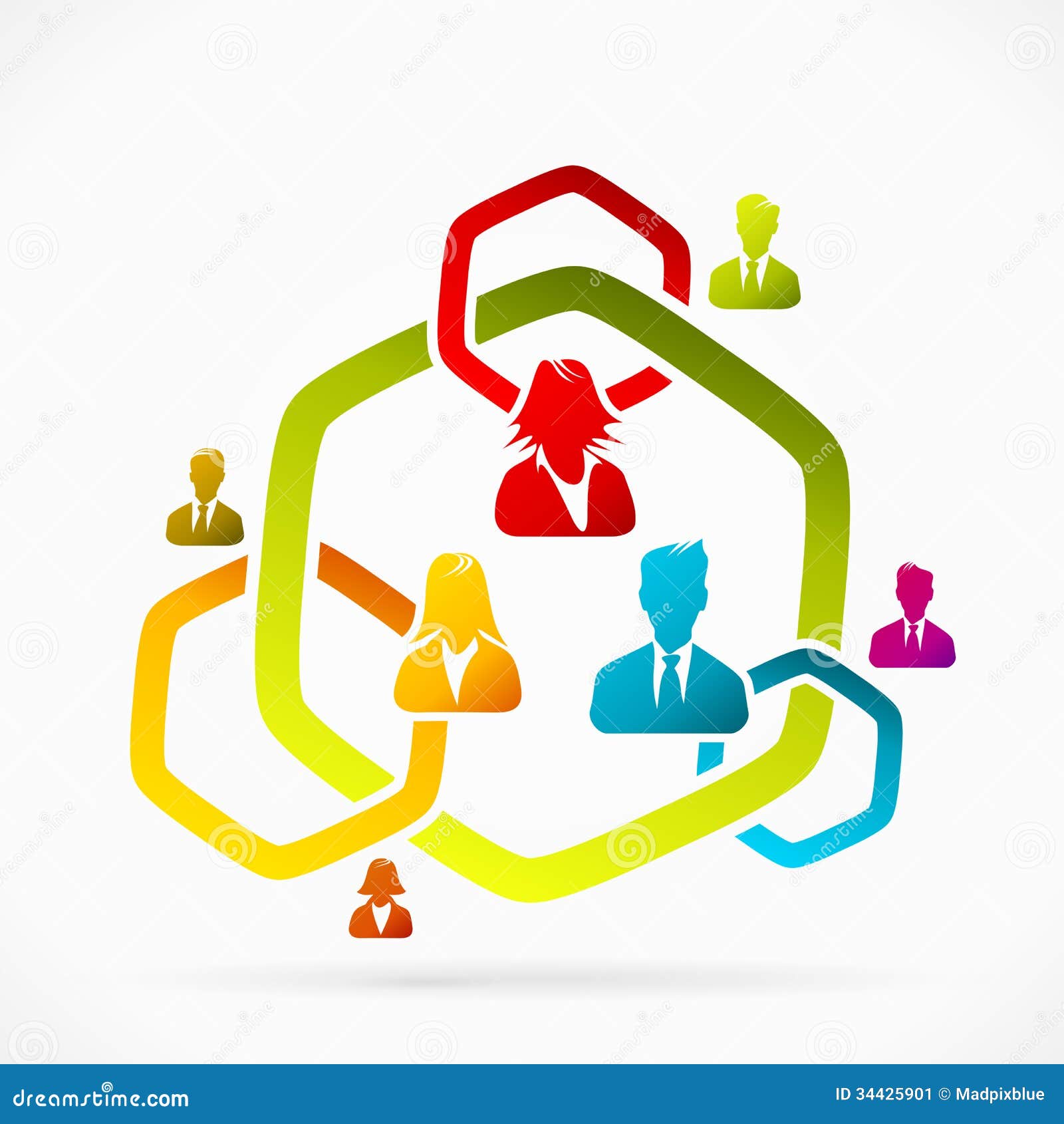 Circle of trust stock vector. Illustration of human, business - 34425901