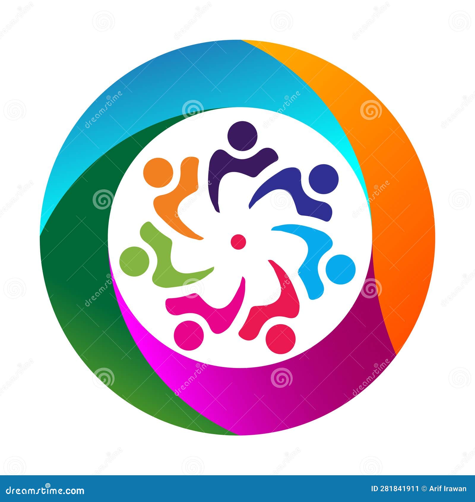 Circle Unity People Charity Community Logo Achievement Template Stock ...
