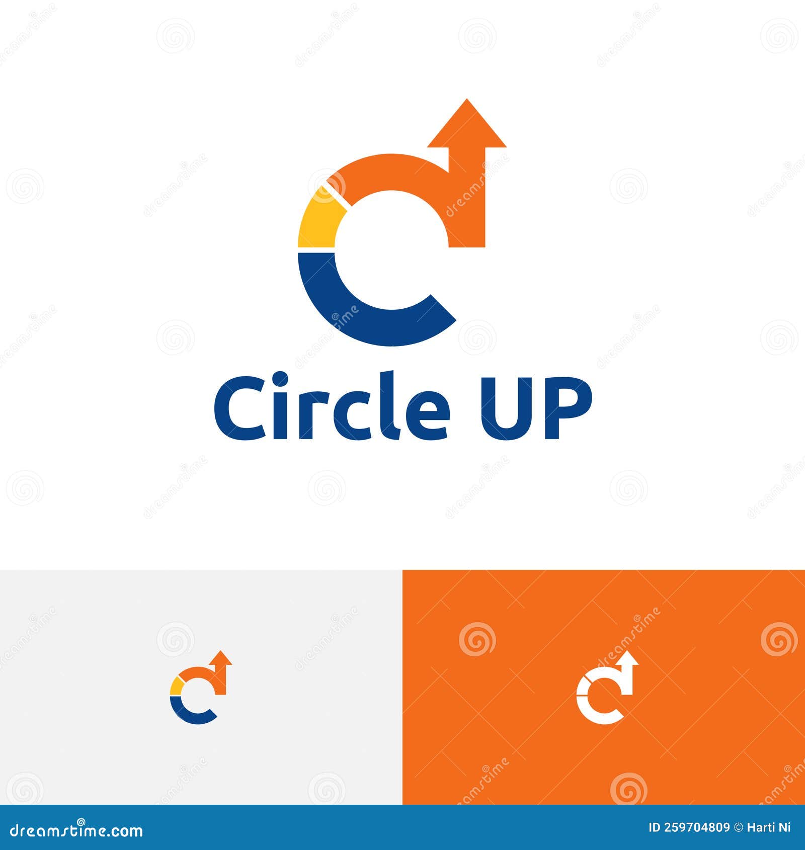 Circle Up Business Digital Electric Technology Logo Stock Vector ...