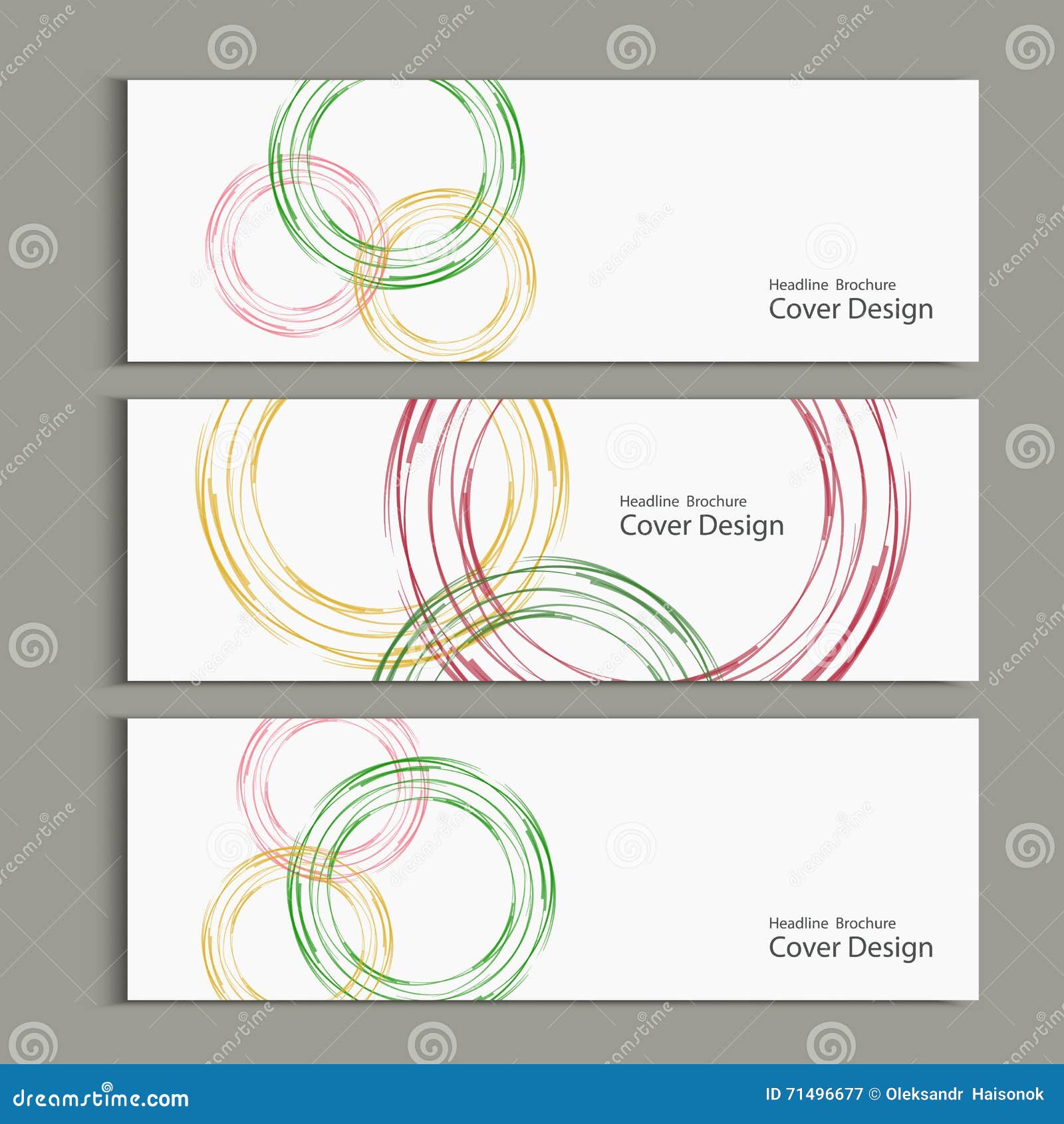 Circle Vector Banner Abstract Template Design Stock Vector ...