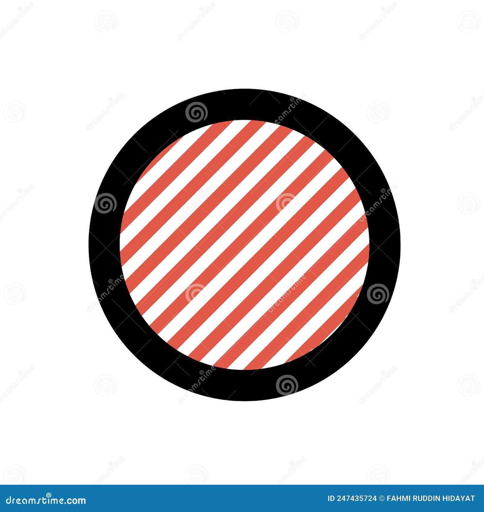 Circle Vector Design with Stripes Stock Vector - Illustration of design ...
