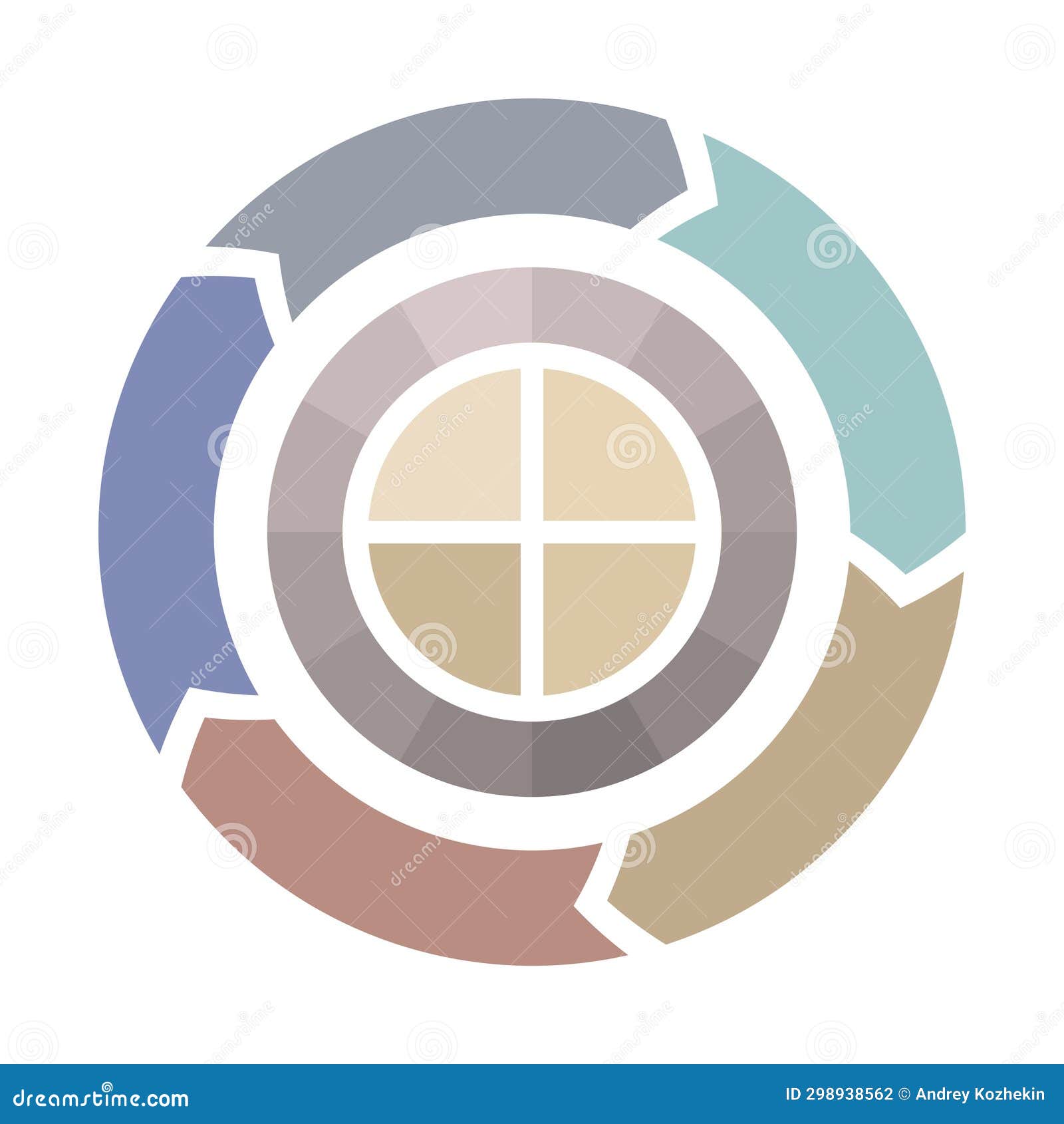 Circle Vector Diagram Infographic. Rotation Round Cycle Scheme Stock ...