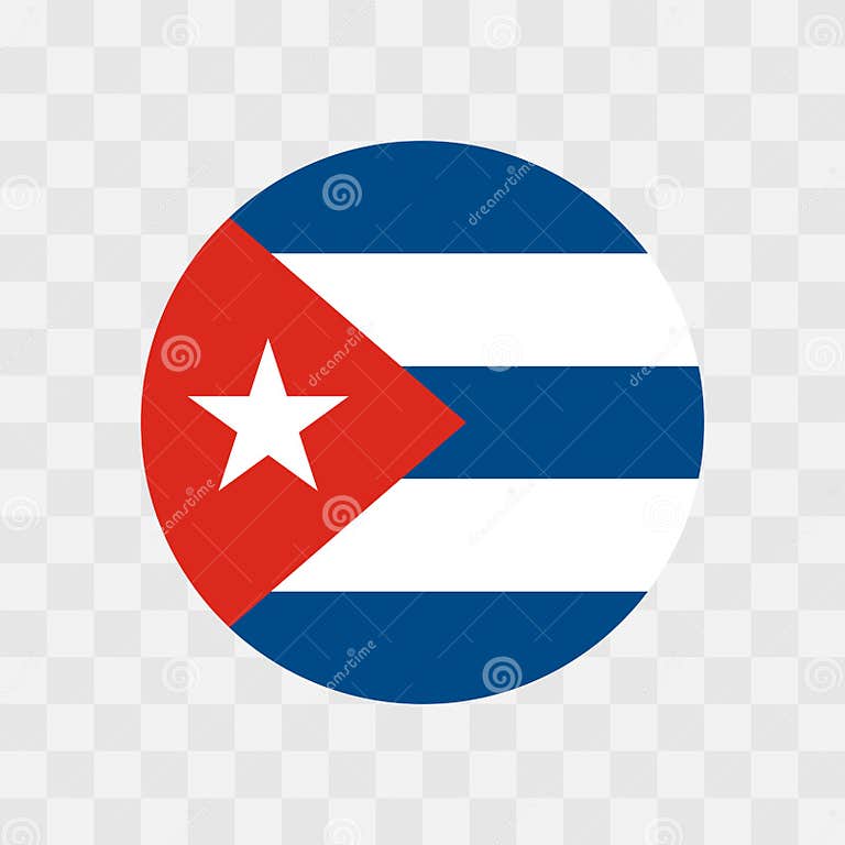 Circle vector flag of Cuba stock vector. Illustration of cuba - 311914679