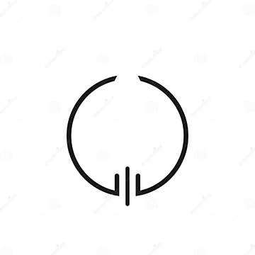 Circle . Vector Illustration Isolated on White. Stock Illustration ...