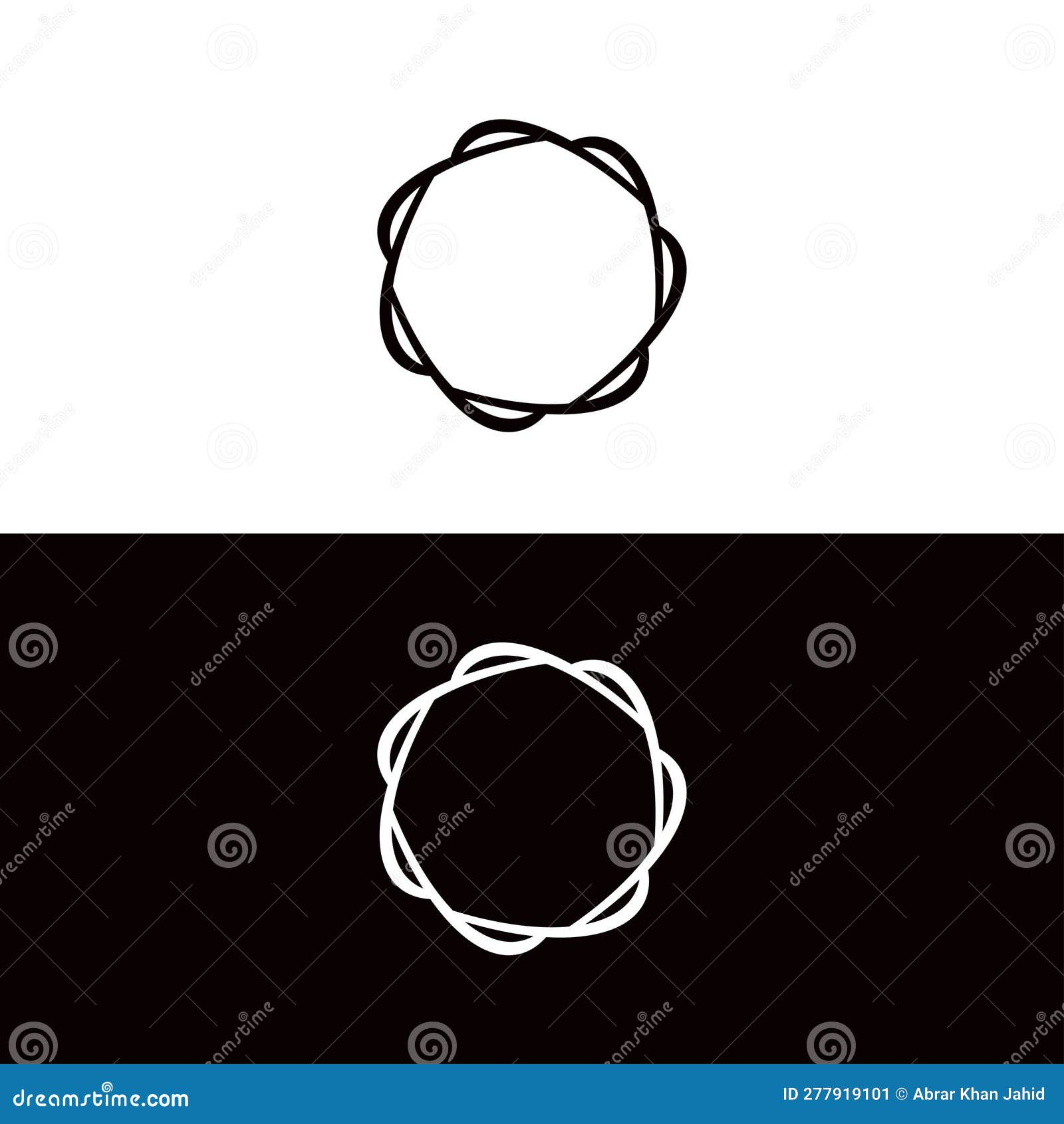 Circle Vector Logo Template Design Stock Vector - Illustration of ...