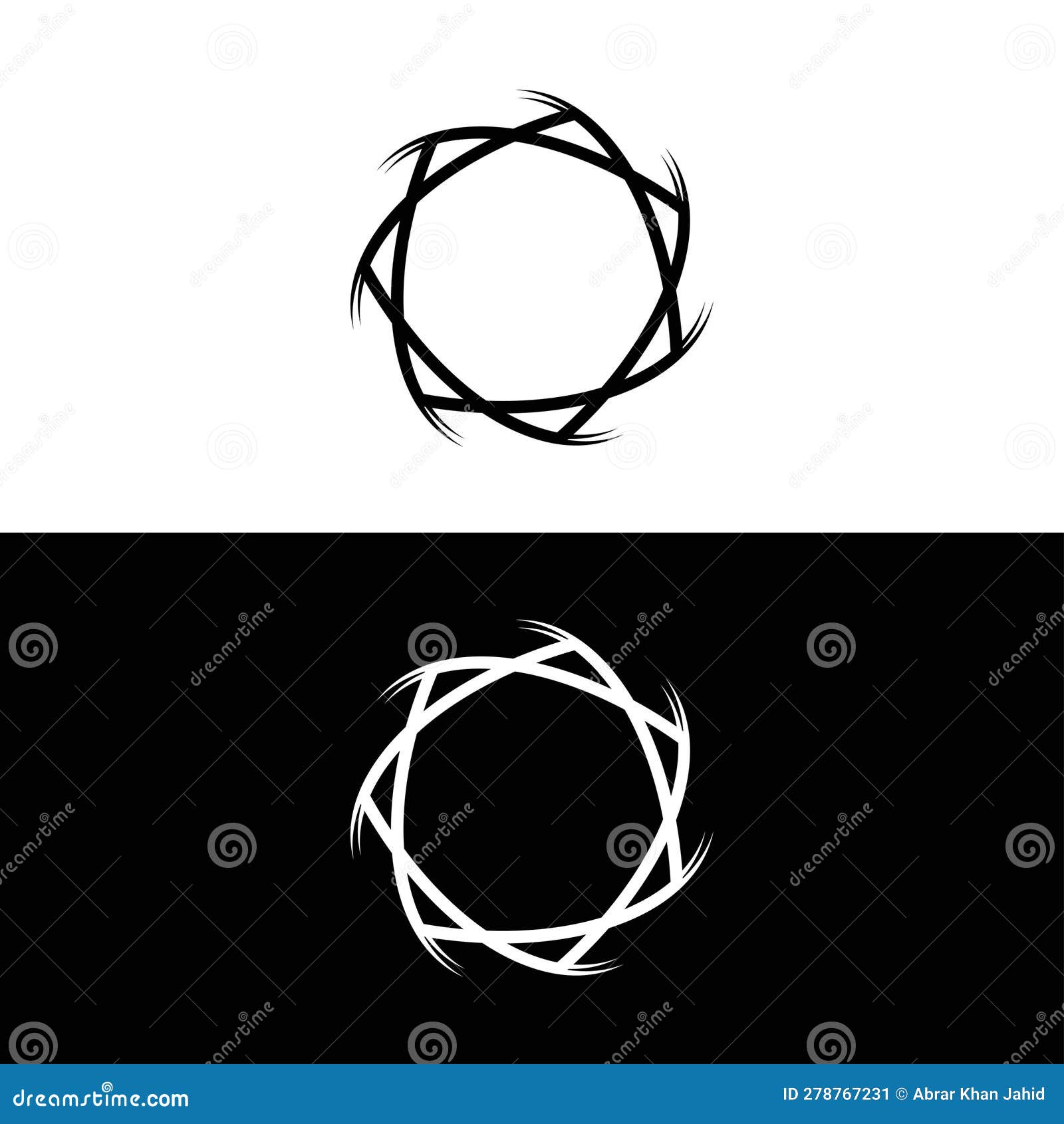 Circle Vector Logo Template Design Stock Vector - Illustration of round ...