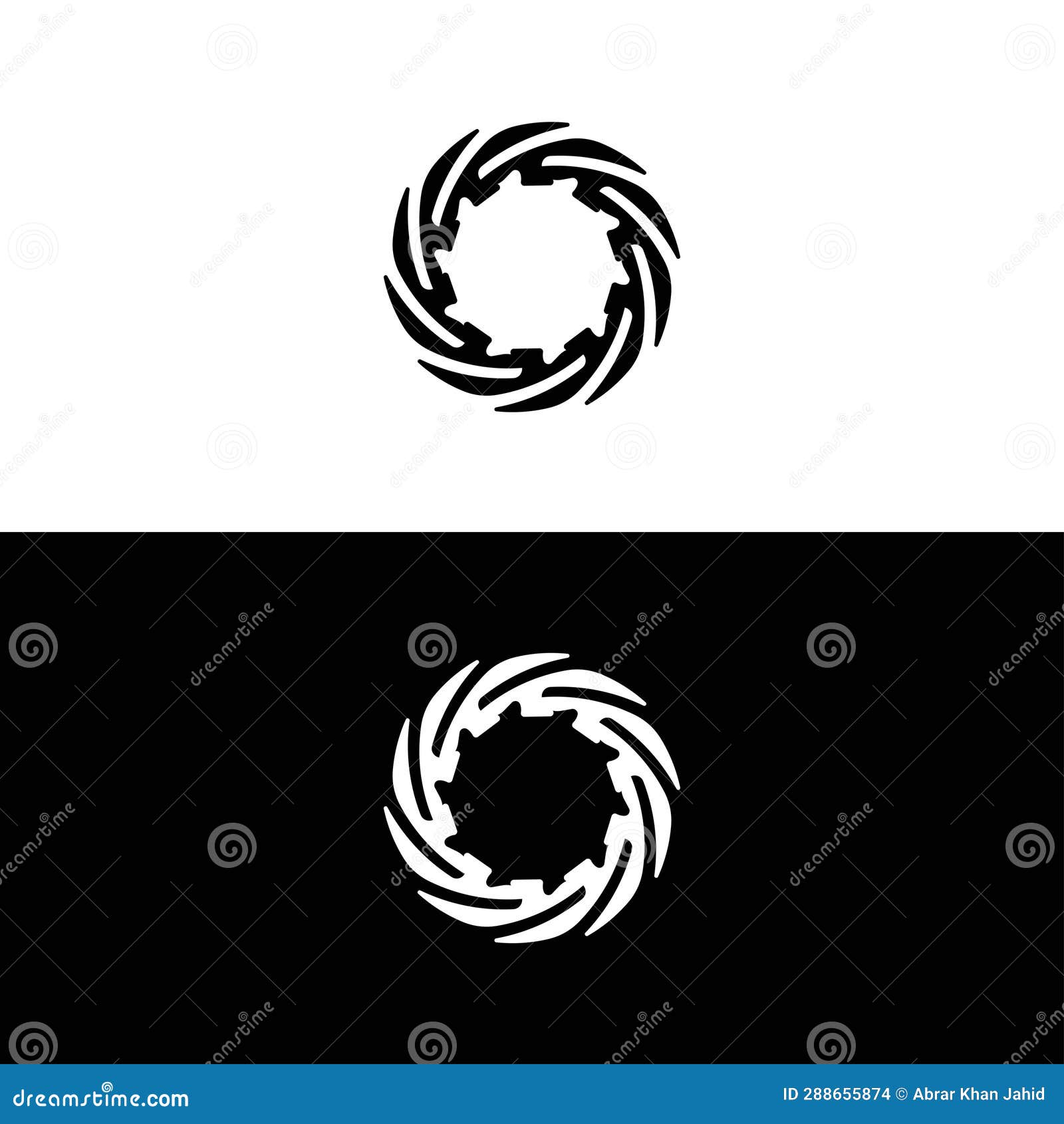 Circle Vector Logo Template Design Stock Illustration - Illustration of ...